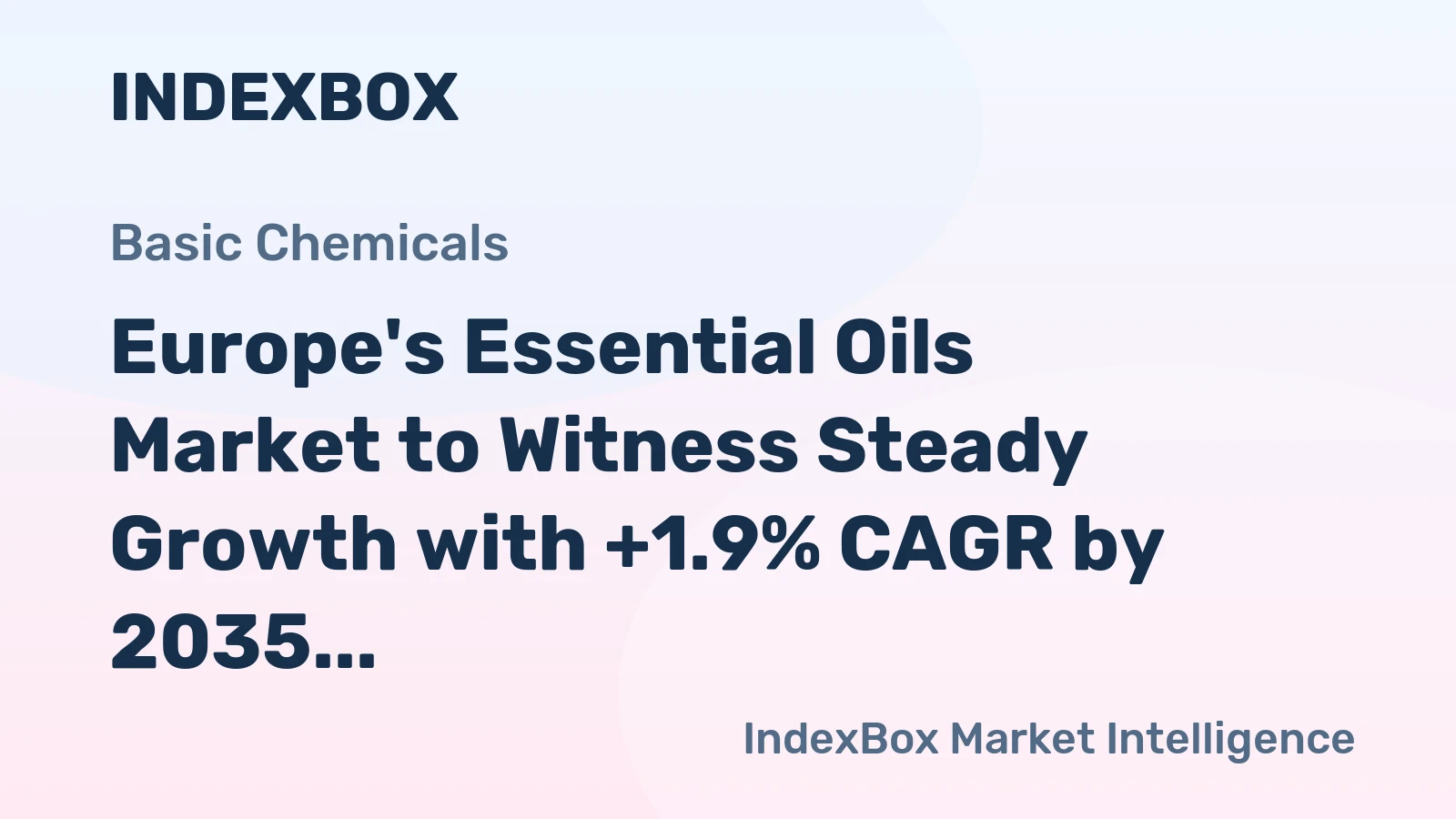Europe's Essential Oils Market to Witness Steady Growth with +1.9% CAGR by 2035