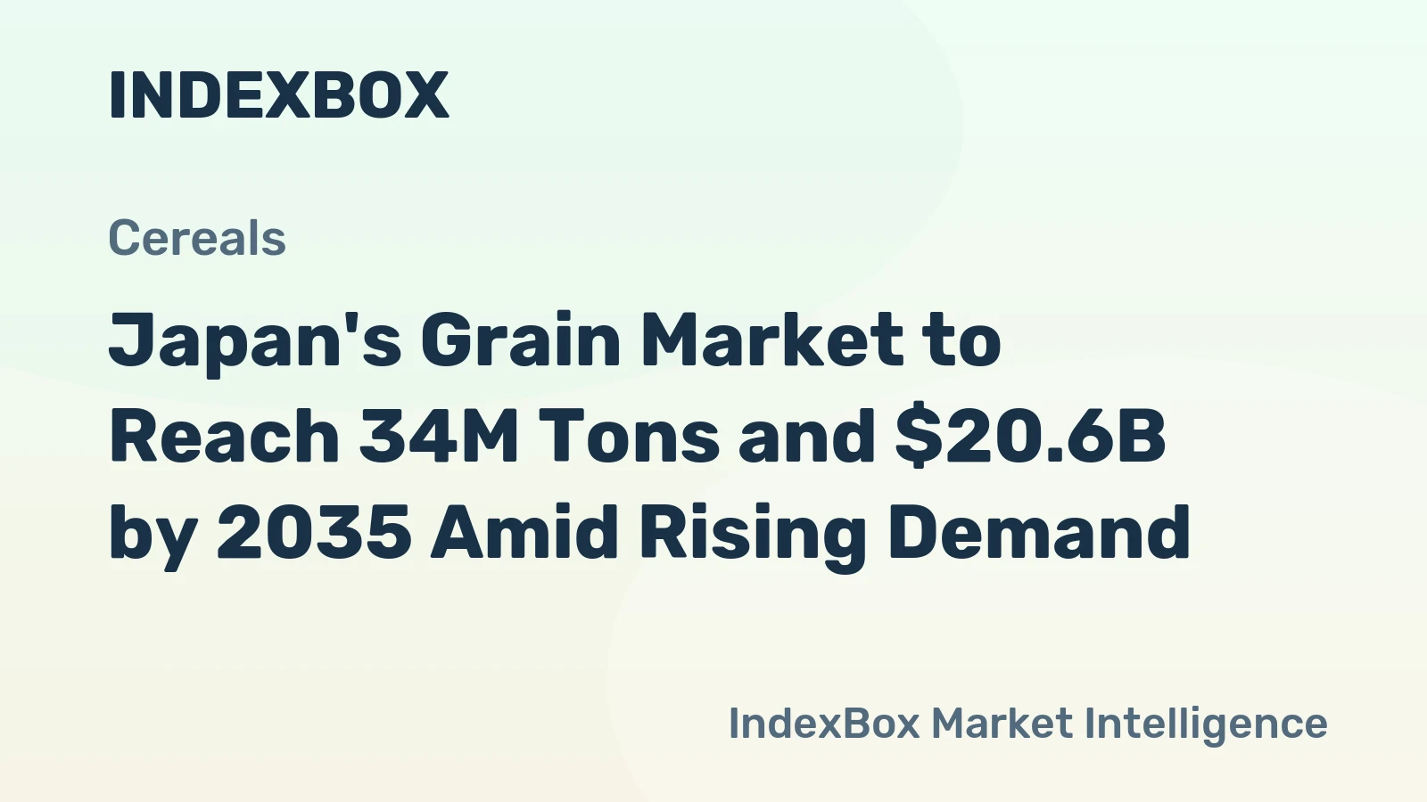 Japan's Grain Market to Reach 34M Tons and $20.6B by 2035 Amid Rising Demand