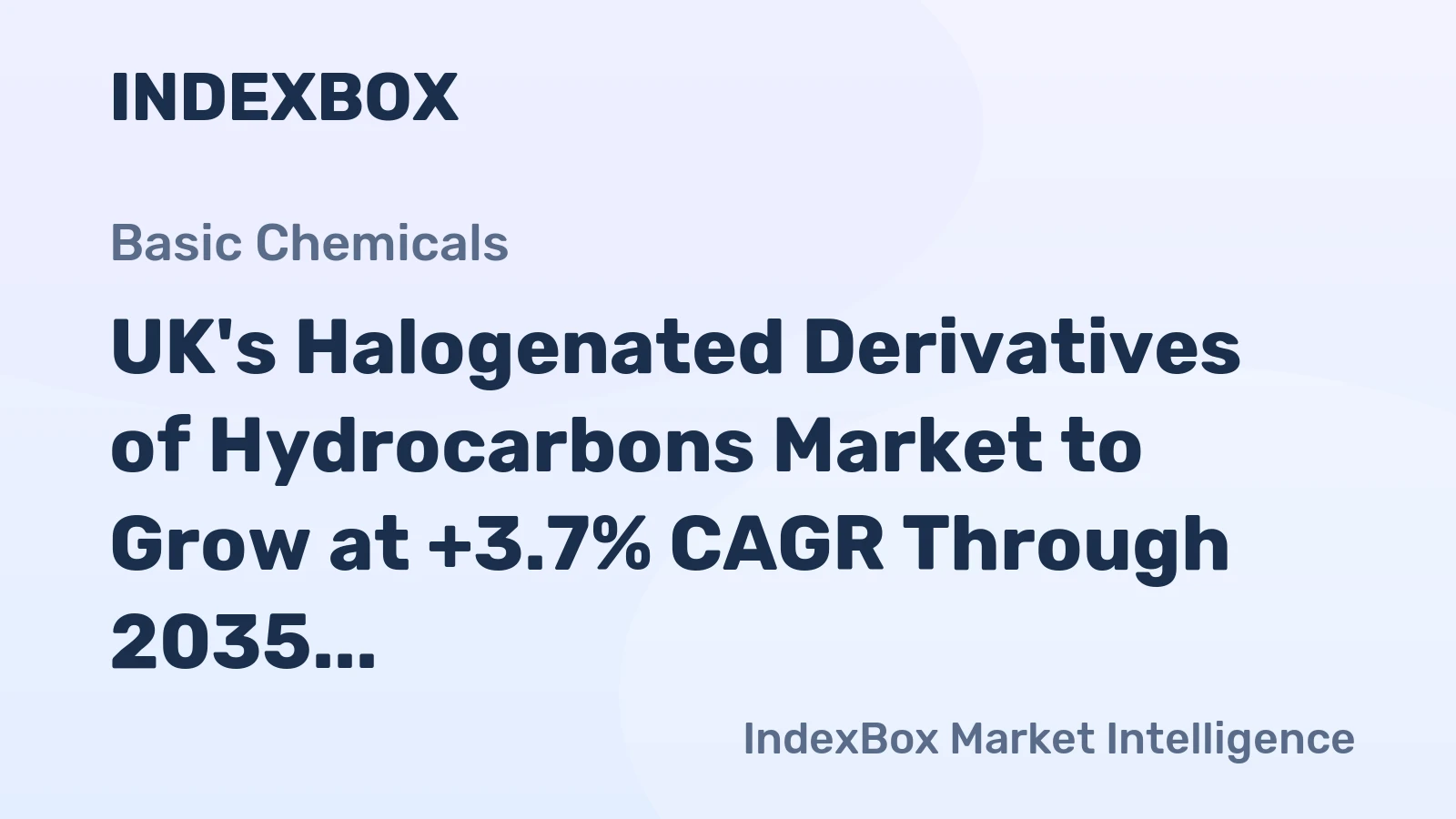 UK's Halogenated Derivatives of Hydrocarbons Market to Grow at +3.7% CAGR Through 2035