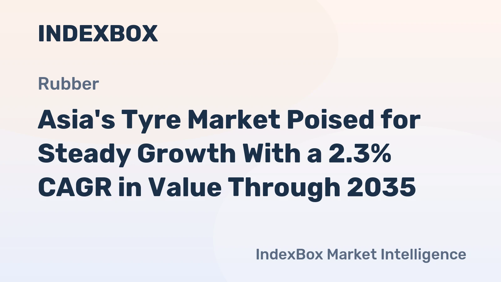 Asia's Tyre Market Poised for Steady Growth With a 2.3% CAGR in Value Through 2035