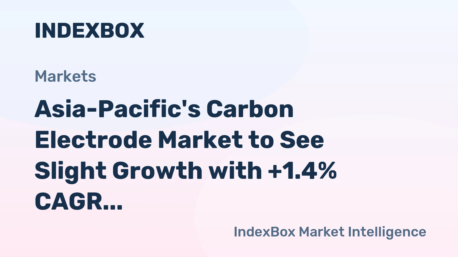 Asia-Pacific's Carbon Electrode Market to See Slight Growth with +1.4% CAGR Over Next Decade