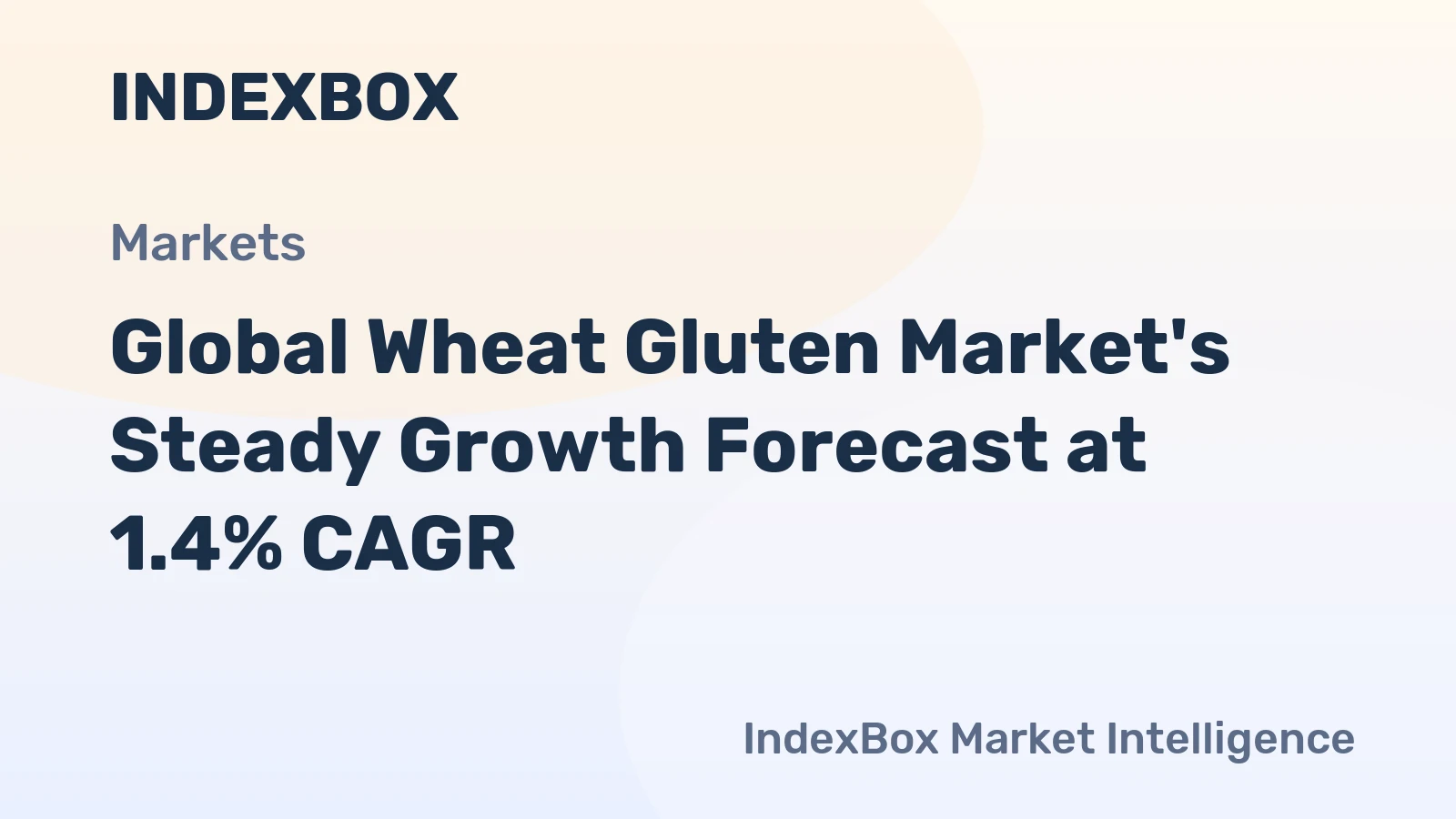 Global Wheat Gluten Market's Steady Growth Forecast at 1.4% CAGR