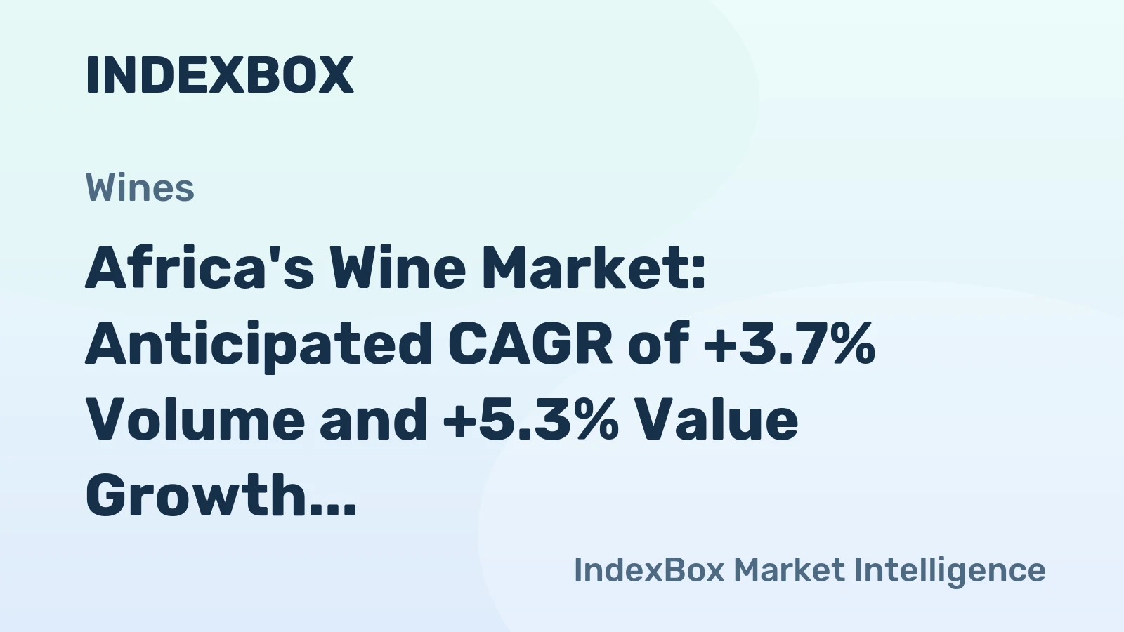 Africa's Wine Market: Anticipated CAGR of +3.7% Volume and +5.3% Value Growth from 2024 to 2035
