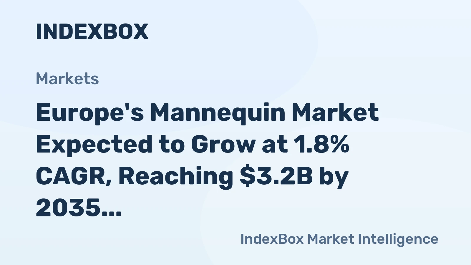 Europe's Mannequin Market Expected to Grow at 1.8% CAGR, Reaching $3.2B by 2035