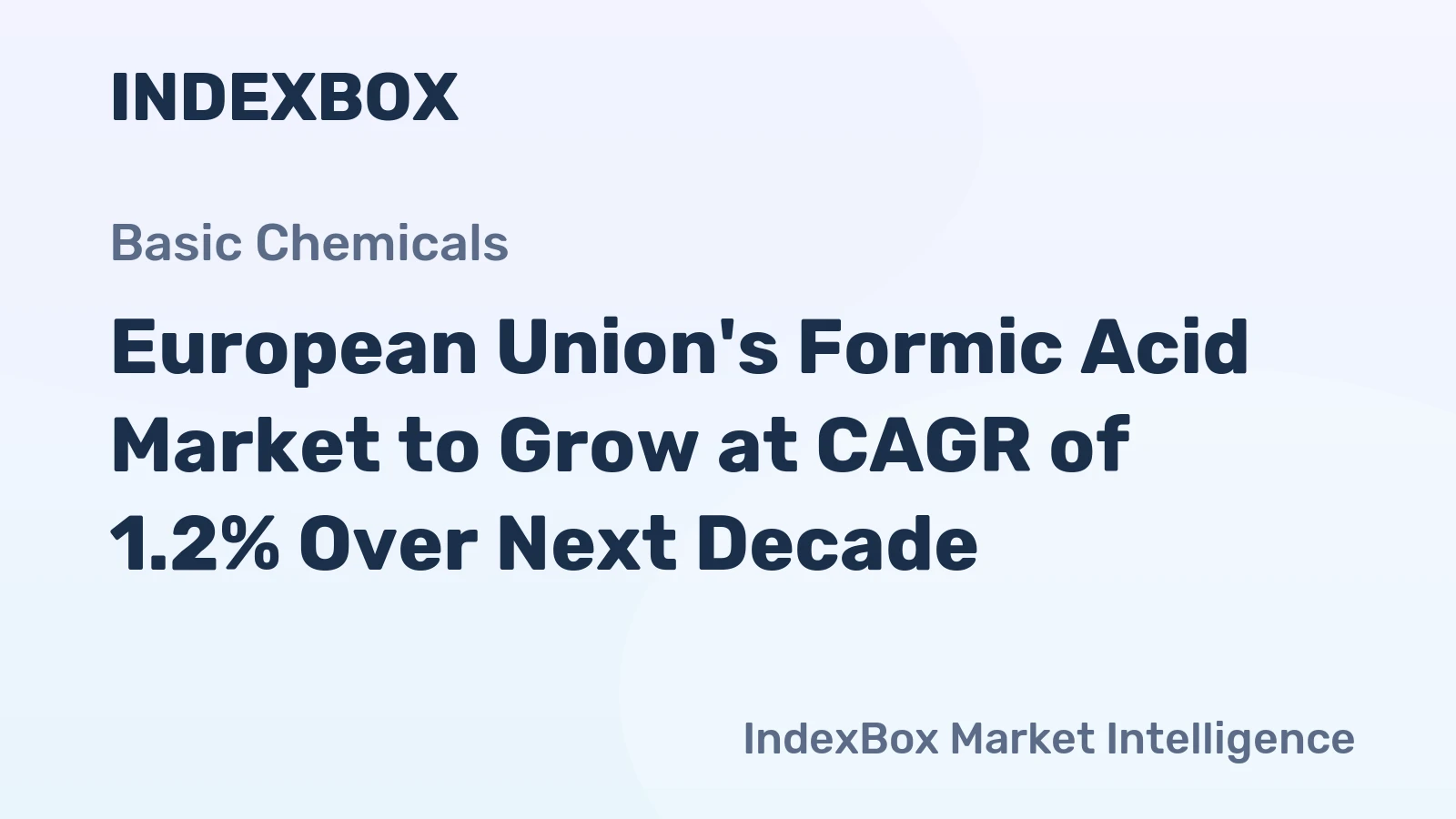 European Union's Formic Acid Market to Grow at CAGR of 1.2% Over Next Decade