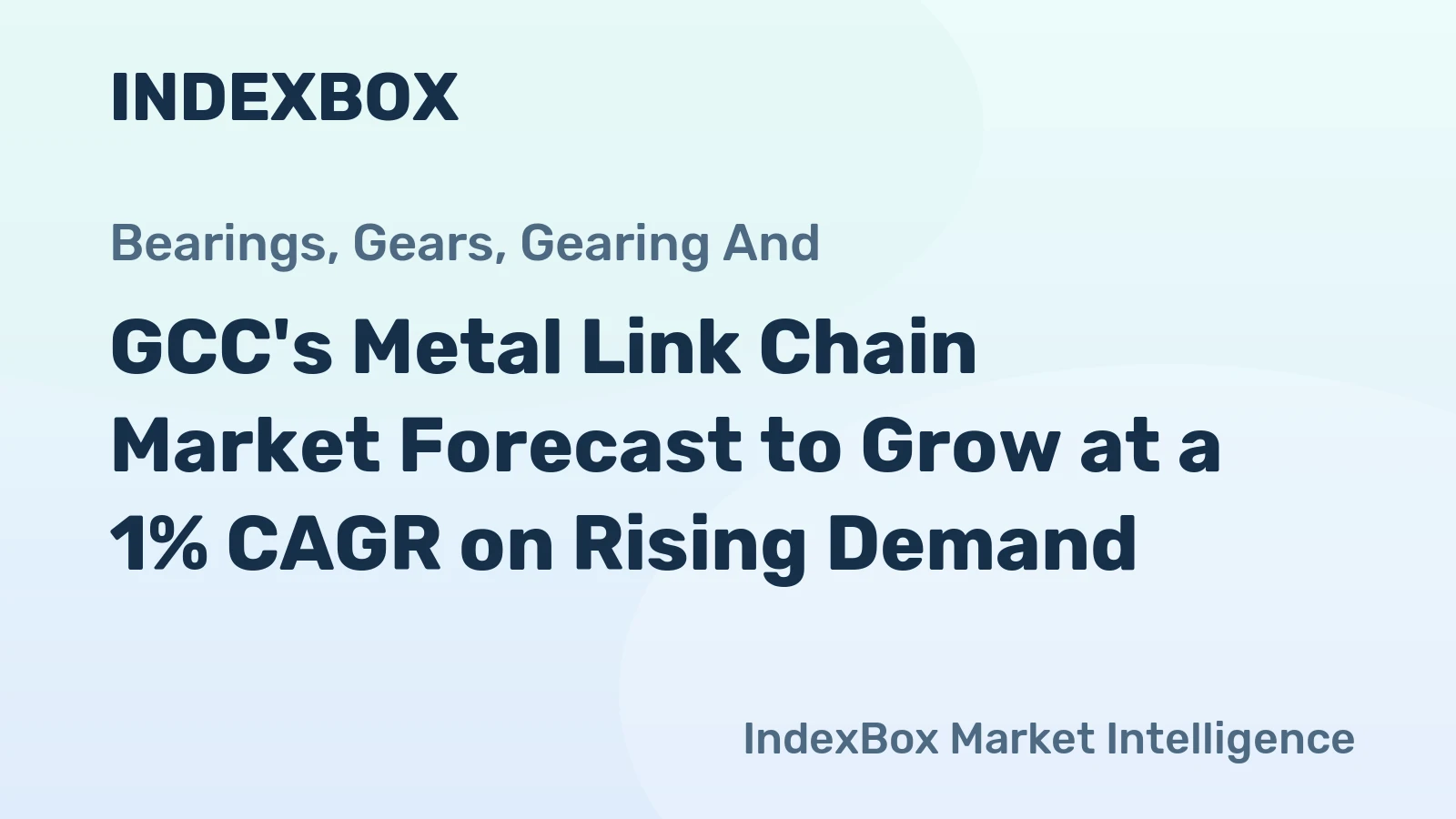 GCC's Metal Link Chain Market Forecast to Grow at a 1% CAGR on Rising Demand