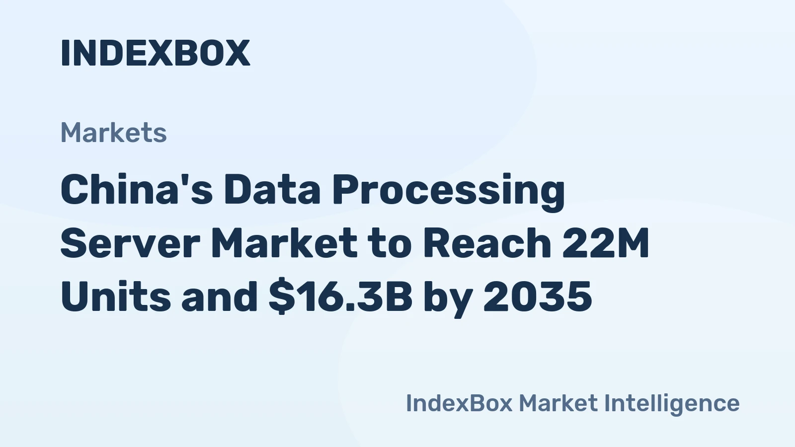China's Data Processing Server Market to Reach 22M Units and $16.3B by 2035