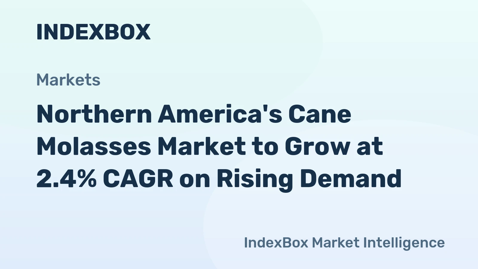 Northern America's Cane Molasses Market to Grow at 2.4% CAGR on Rising Demand