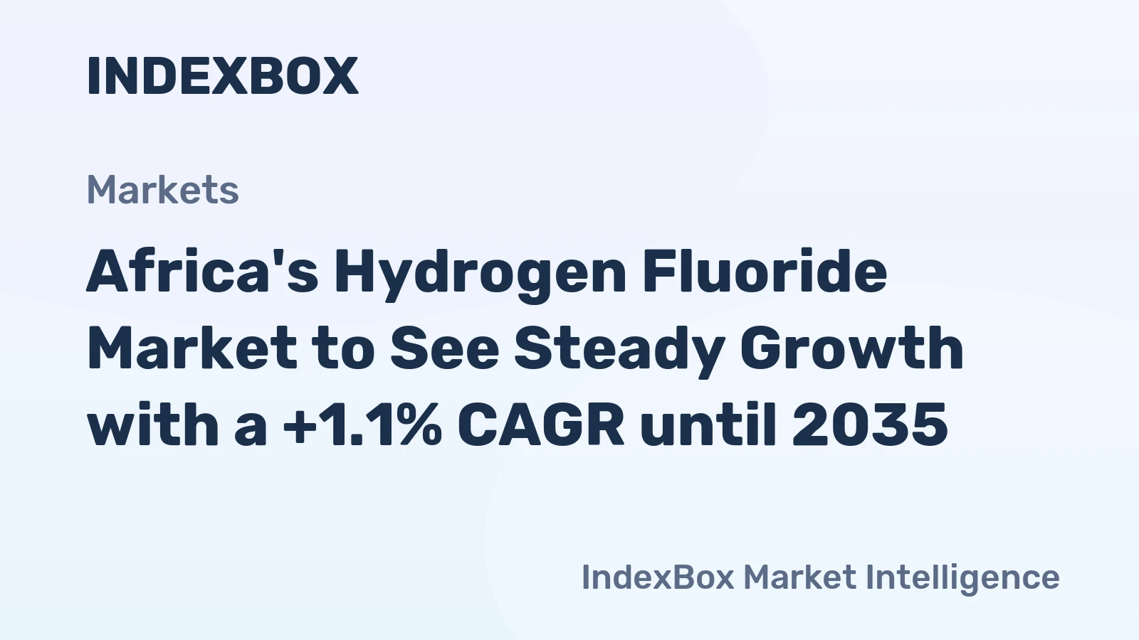 Africa's Hydrogen Fluoride Market to See Steady Growth with a +1.1% CAGR until 2035