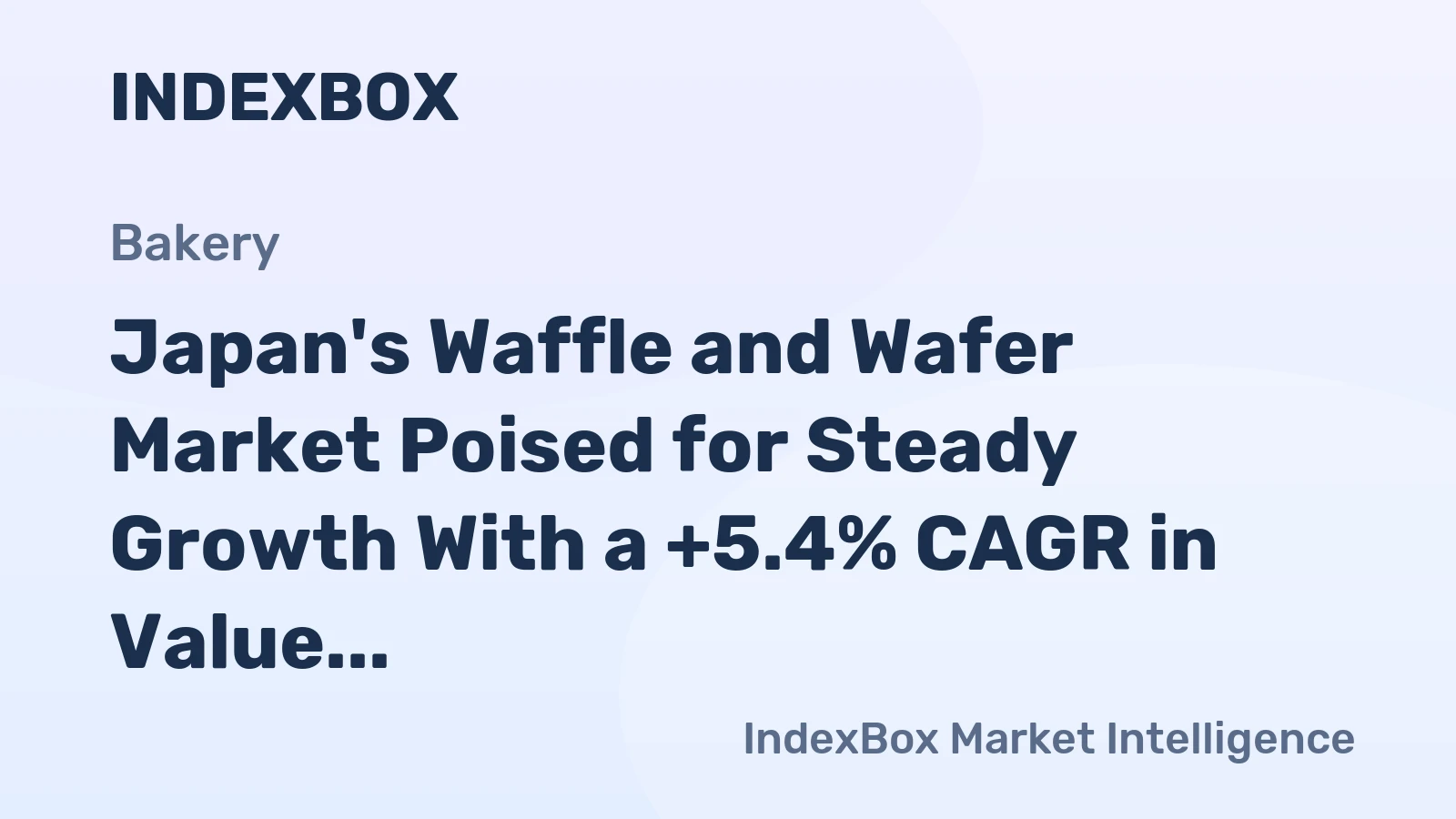 Japan's Waffle and Wafer Market Poised for Steady Growth With a +5.4% CAGR in Value Through 2035