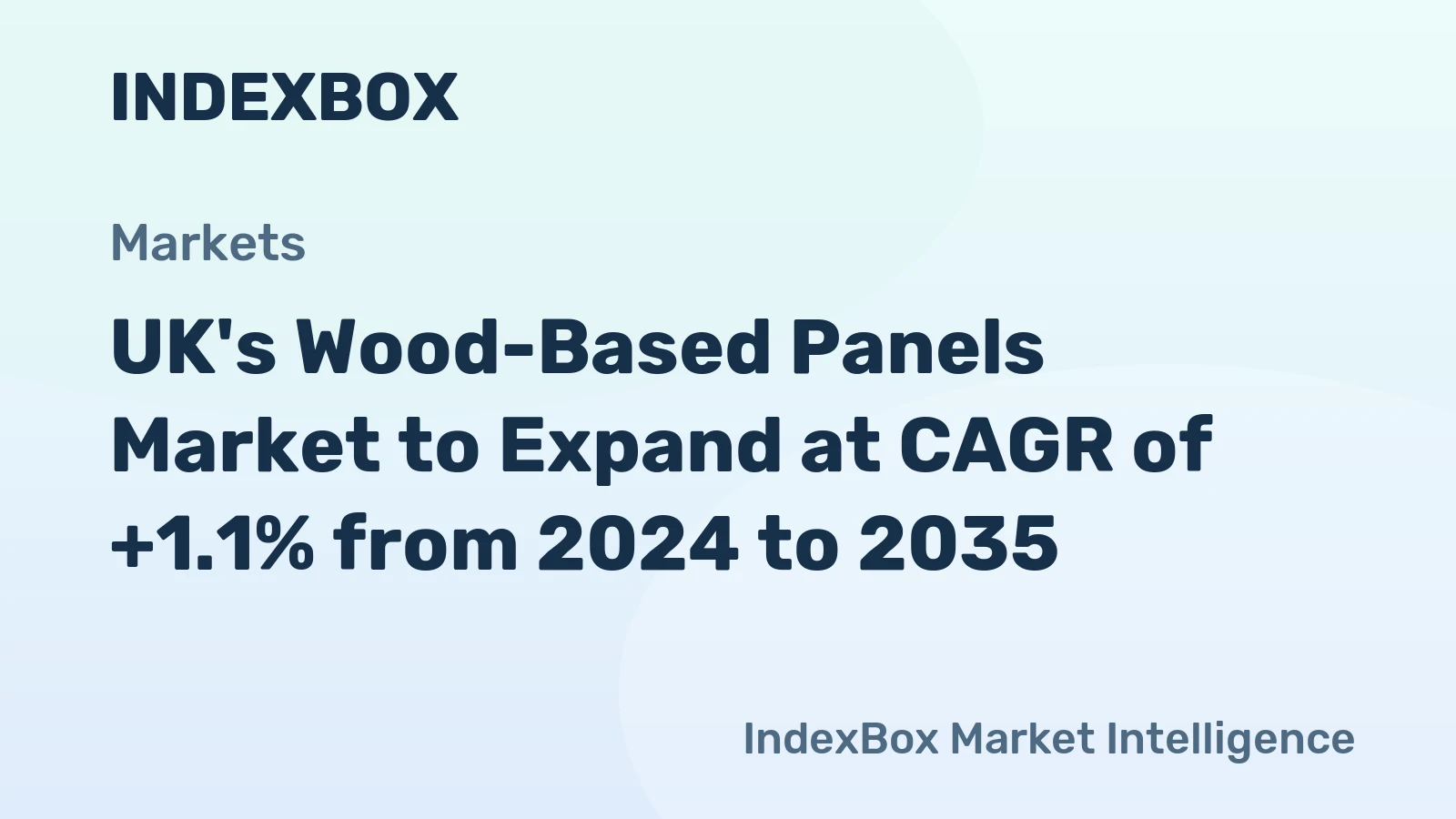 UK's Wood-Based Panels Market to Expand at CAGR of +1.1% from 2024 to 2035