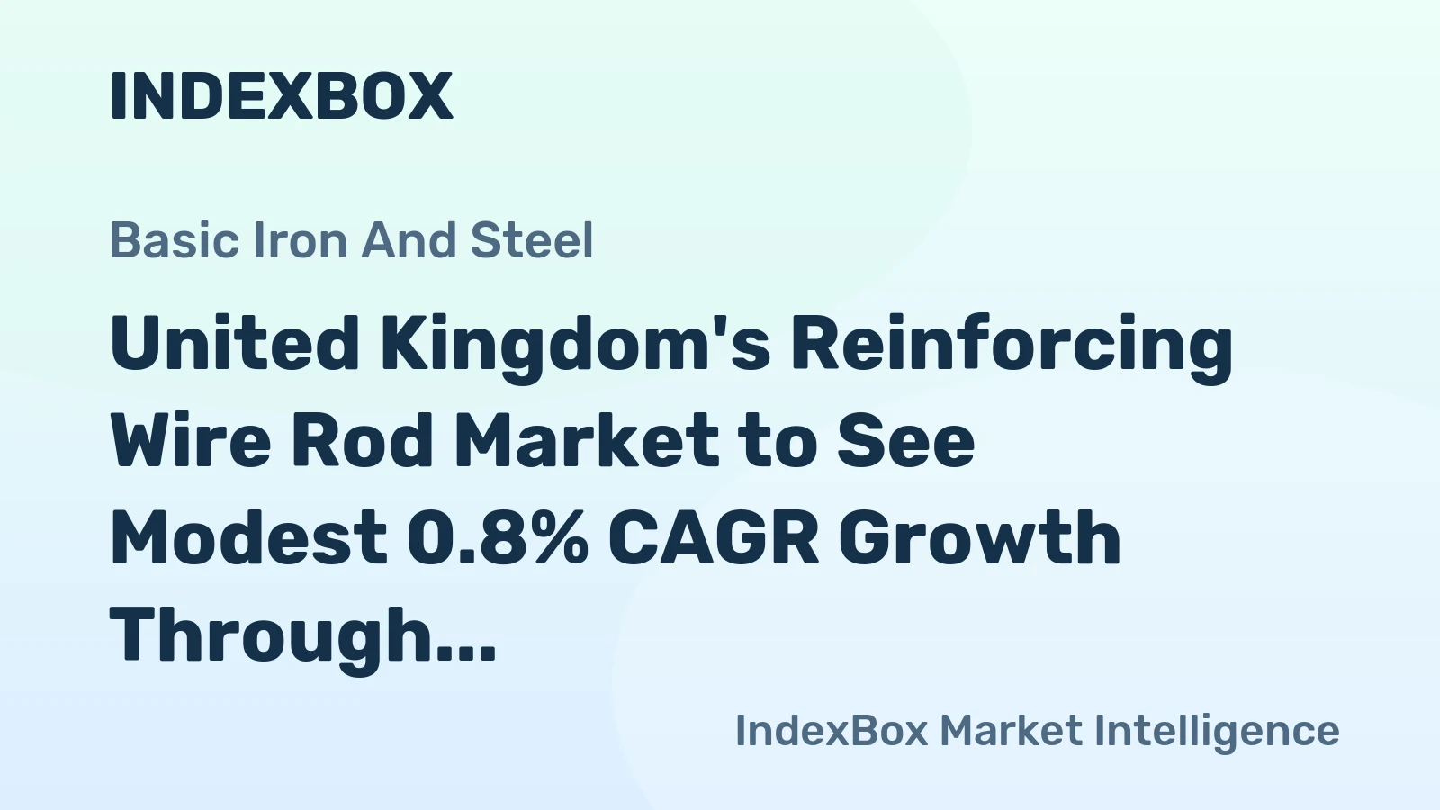 United Kingdom's Reinforcing Wire Rod Market to See Modest 0.8% CAGR Growth Through 2035
