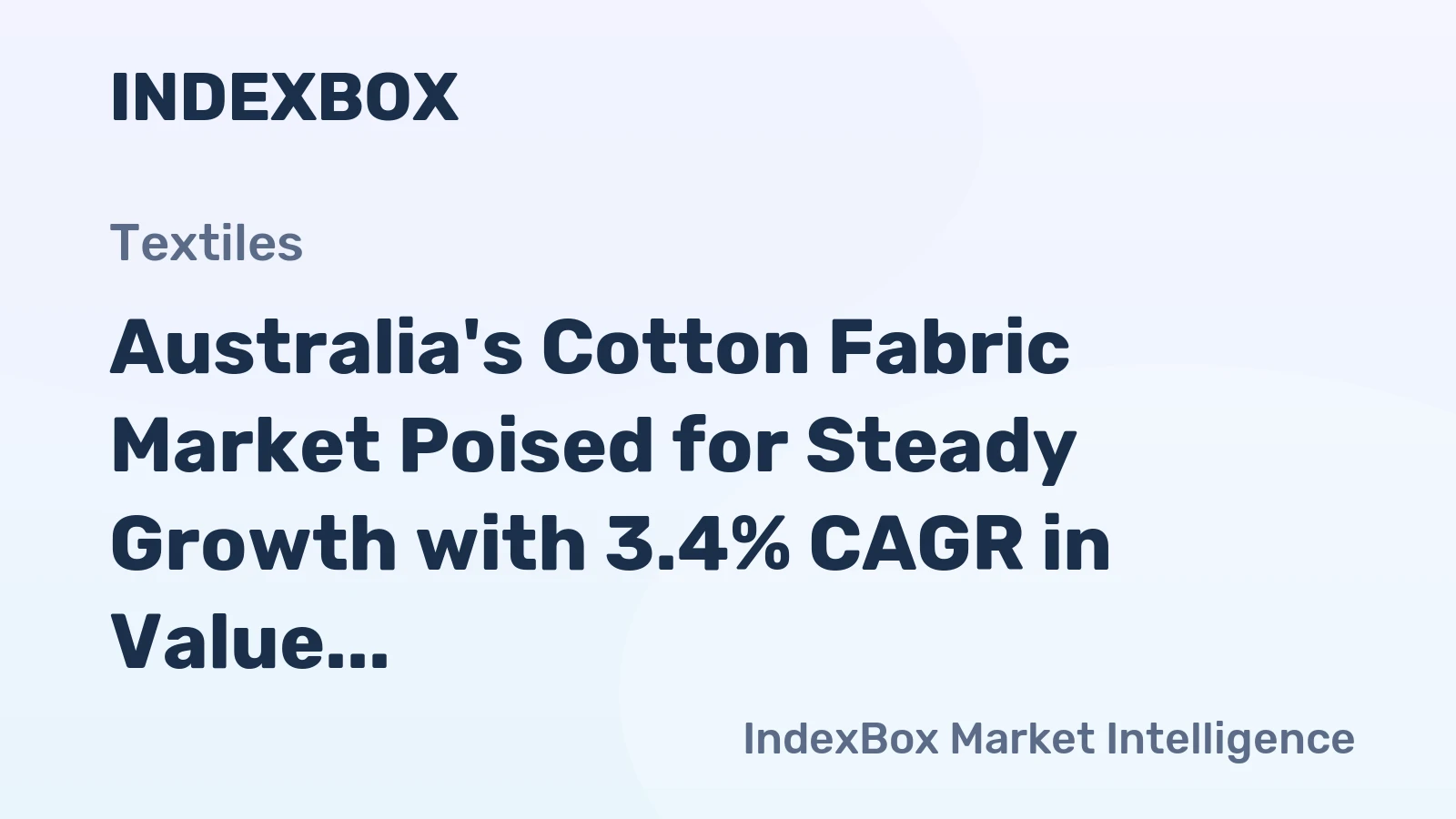 Australia's Cotton Fabric Market Poised for Steady Growth with 3.4% CAGR in Value Through 2035