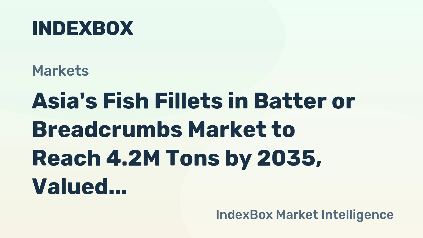 Asia's Fish Fillets in Batter or Breadcrumbs Market to Reach 4.2M Tons by 2035, Valued at $24.5B