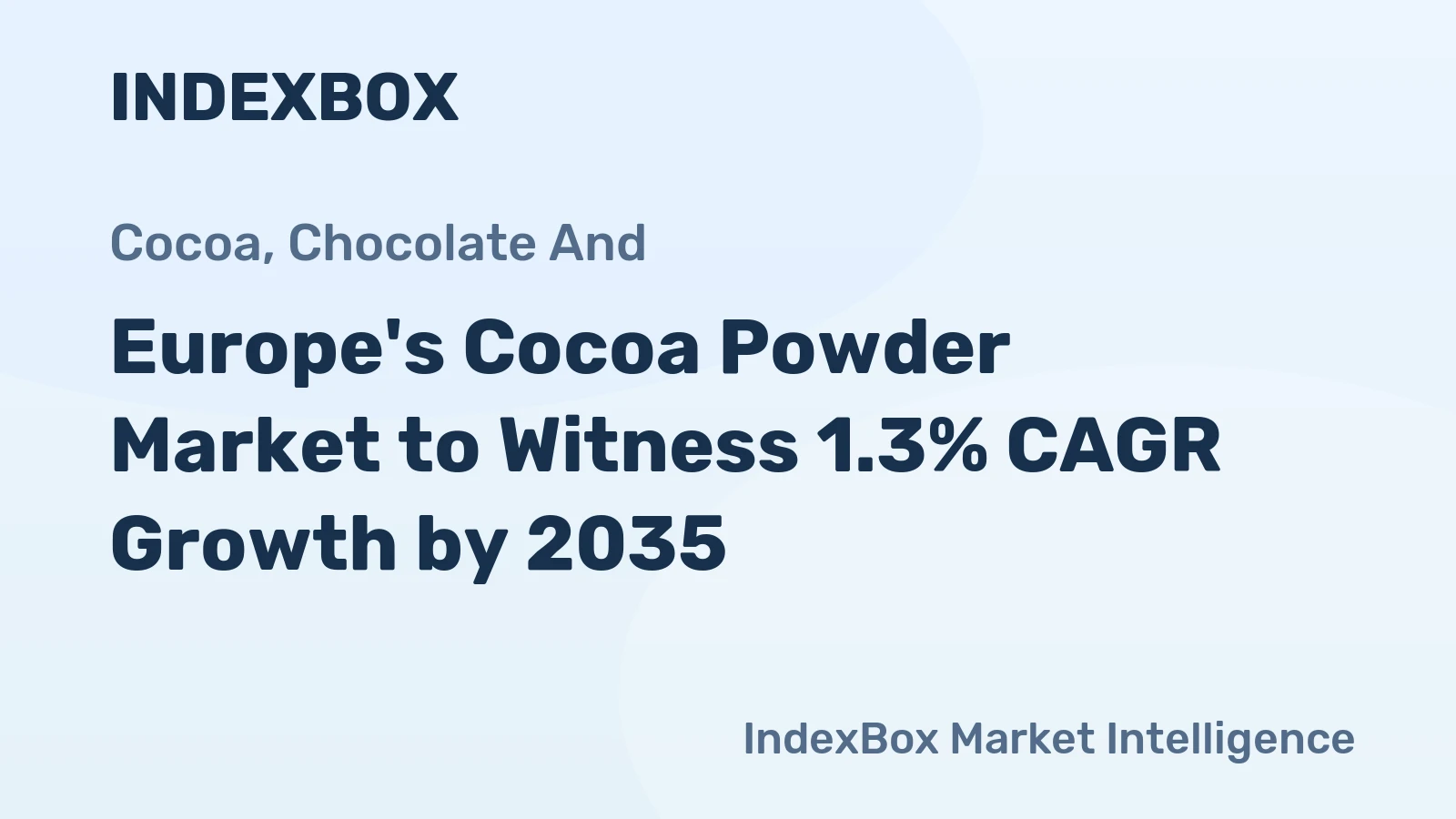 Europe's Cocoa Powder Market to Witness 1.3% CAGR Growth by 2035