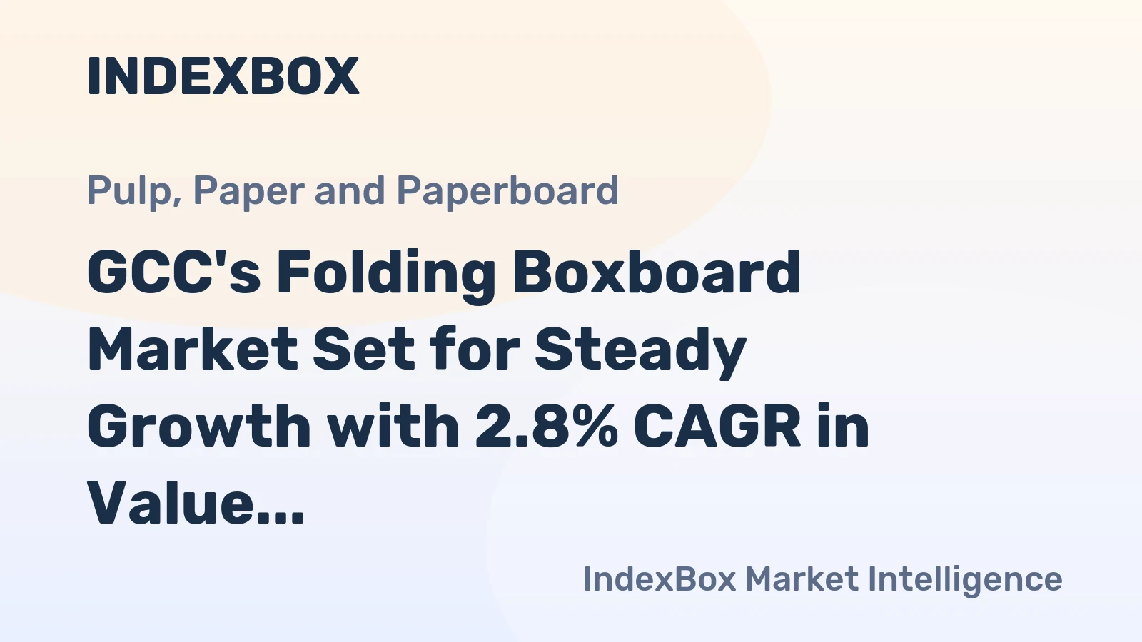 GCC's Folding Boxboard Market Set for Steady Growth with 2.8% CAGR in Value Through 2035