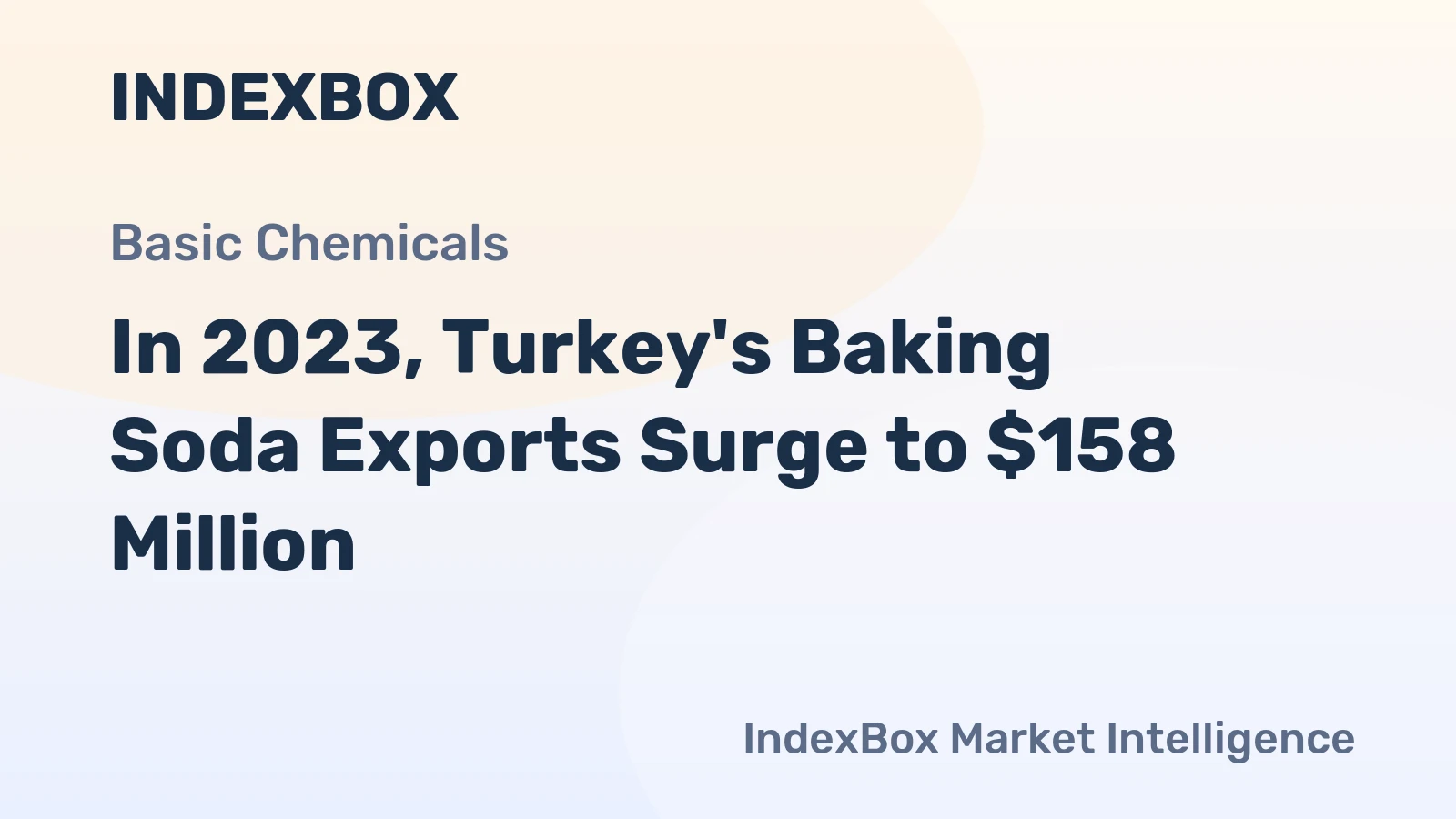 In 2023, Turkey's Baking Soda Exports Surge to $158 Million