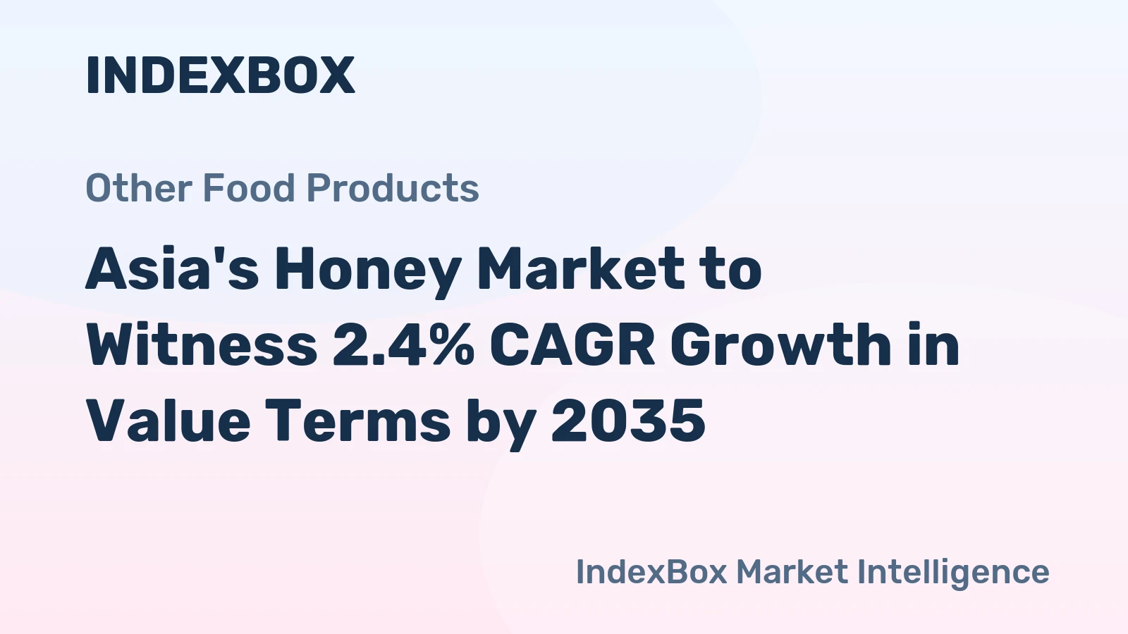 Asia's Honey Market to Witness 2.4% CAGR Growth in Value Terms by 2035