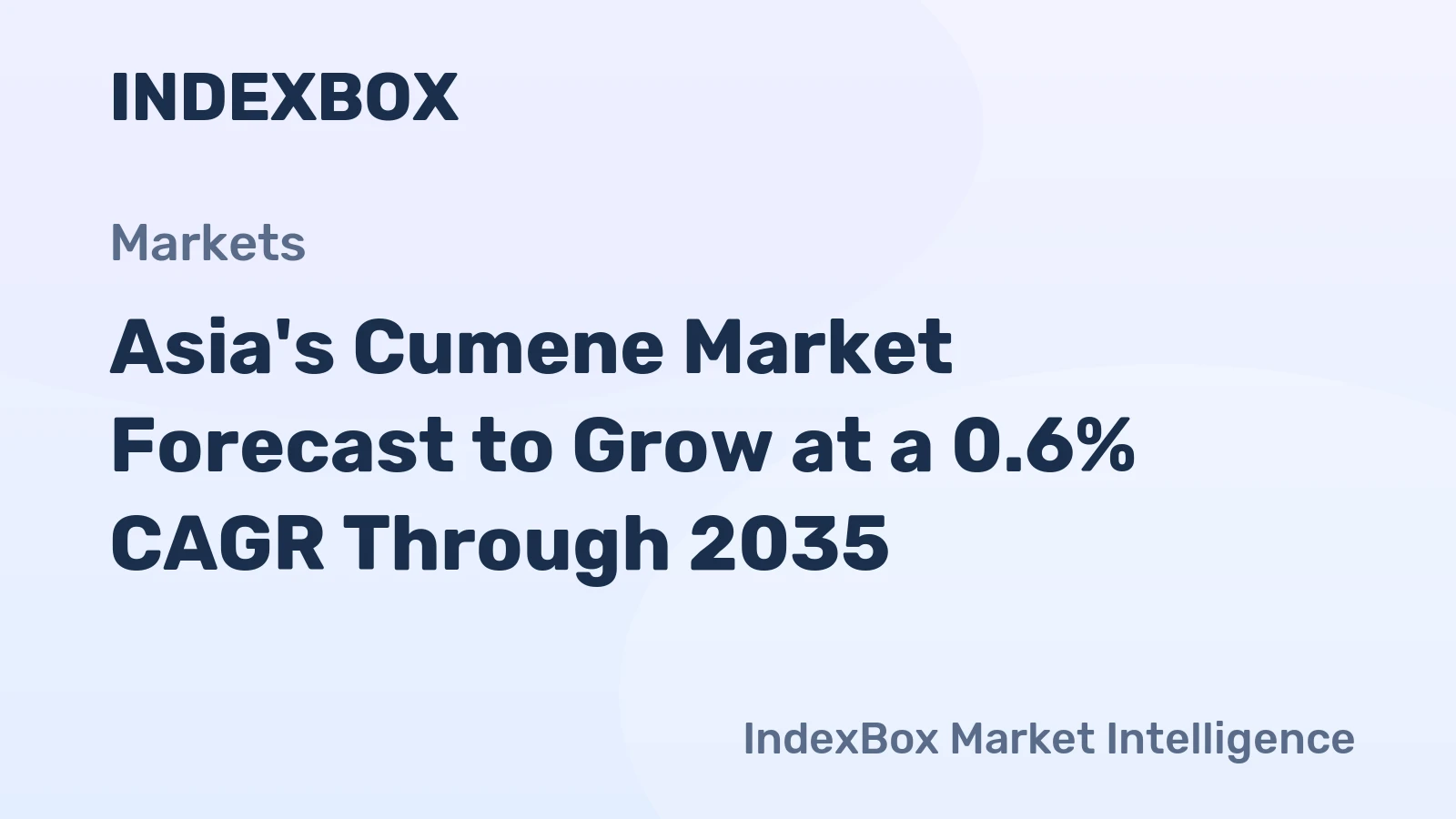 Asia's Cumene Market Forecast to Grow at a 0.6% CAGR Through 2035