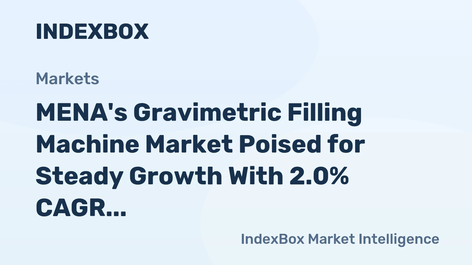 MENA's Gravimetric Filling Machine Market Poised for Steady Growth With 2.0% CAGR Through 2035