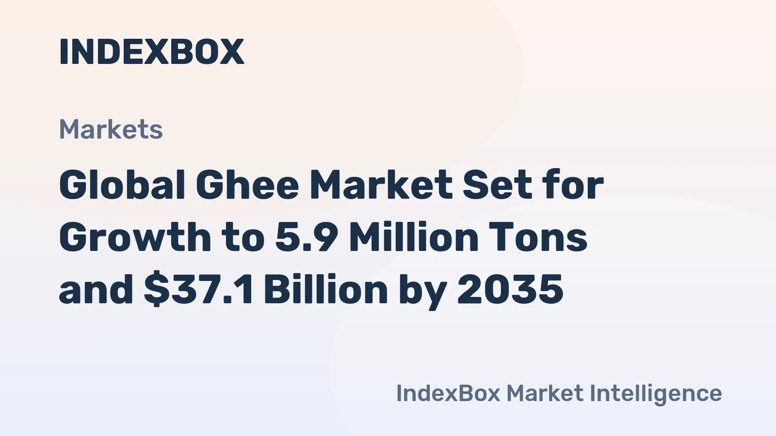 Global Ghee Market Set for Growth to 5.9 Million Tons and $37.1 Billion by 2035