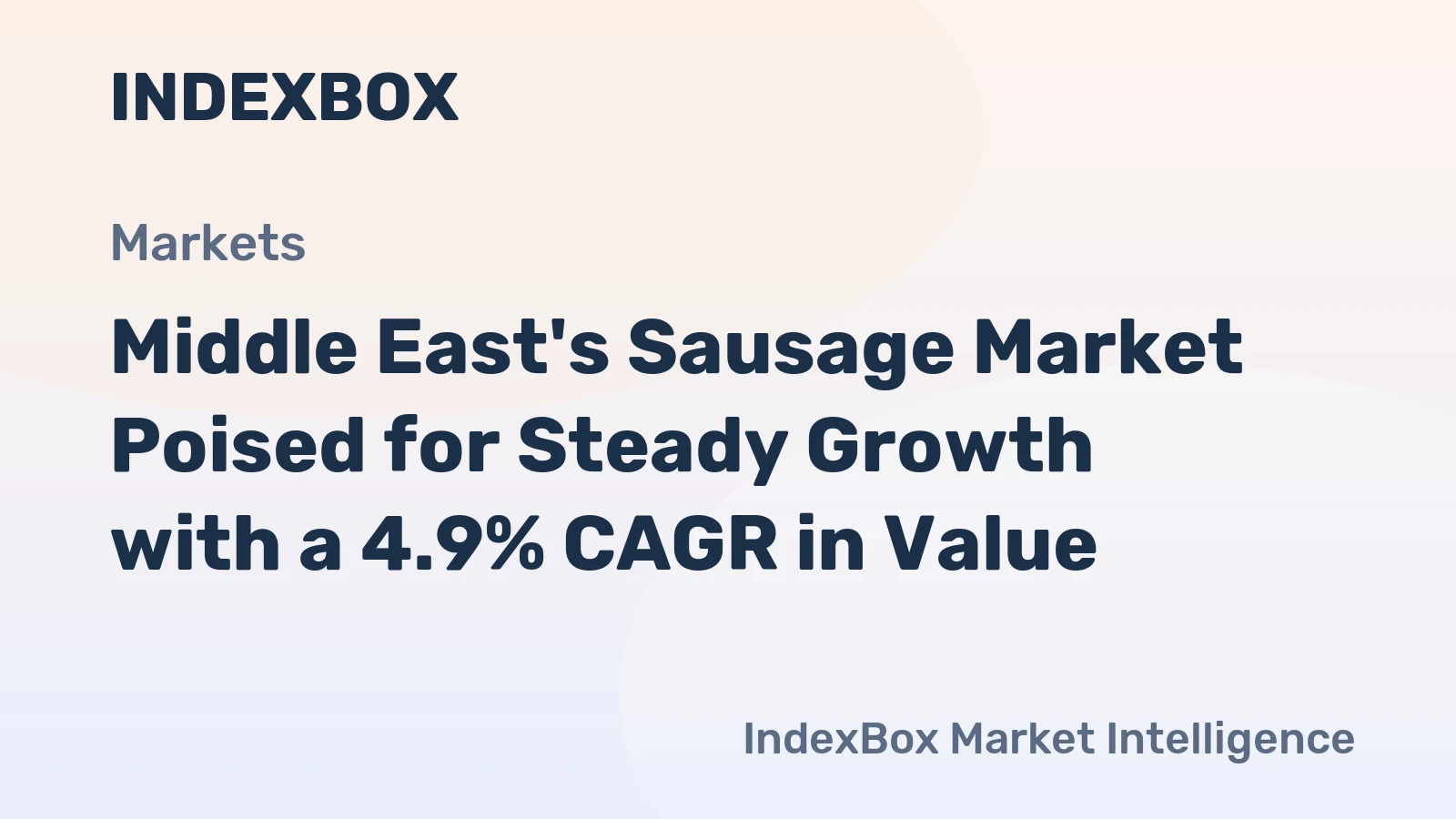 Middle East's Sausage Market Poised for Steady Growth with a 4.9% CAGR in Value