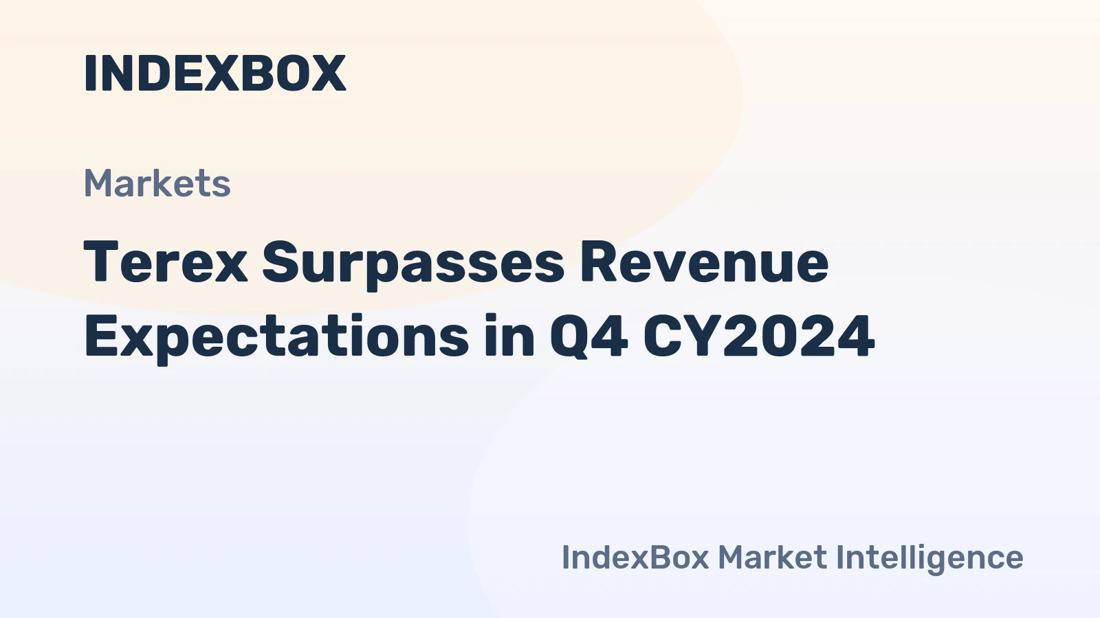 Terex Surpasses Revenue Expectations in Q4 CY2024