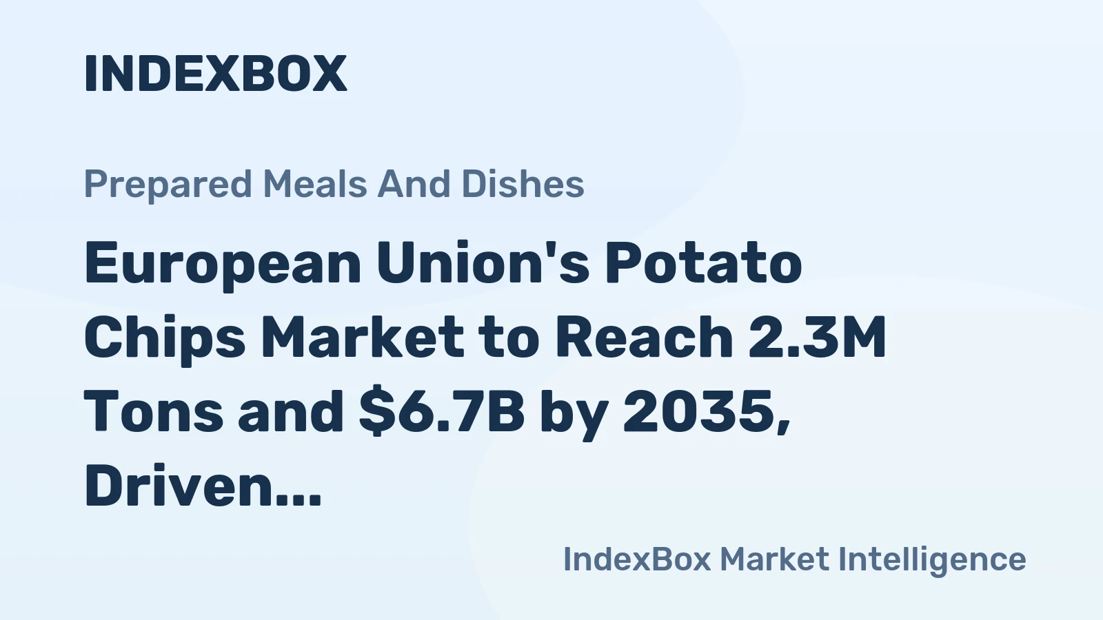 European Union's Potato Chips Market to Reach 2.3M Tons and $6.7B by 2035, Driven by Increasing Demand