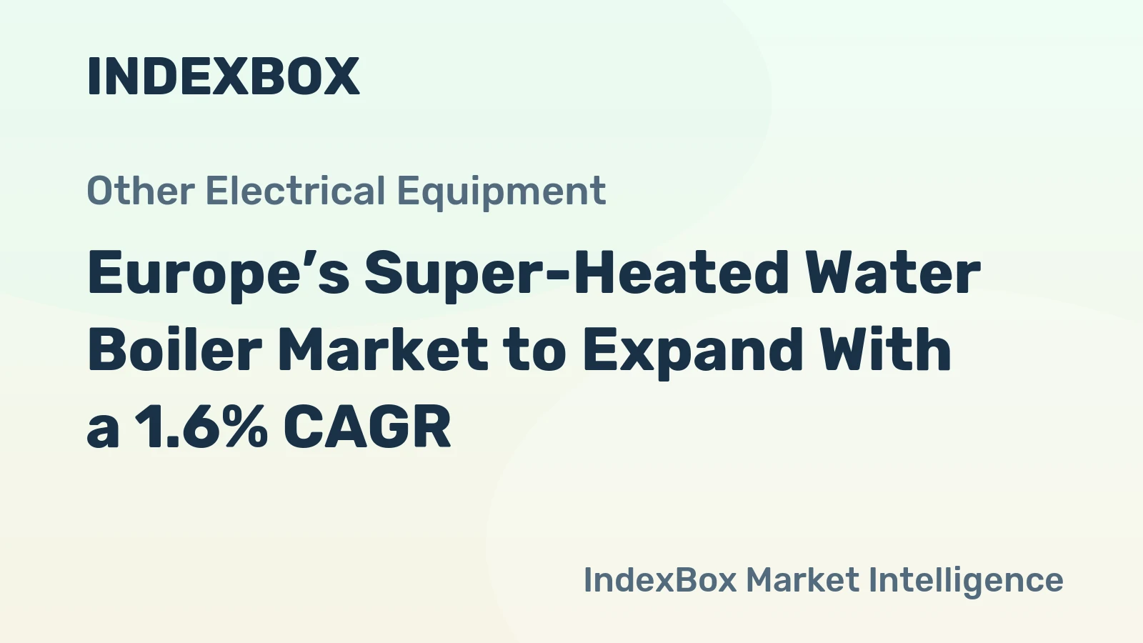 Europe’s Super-Heated Water Boiler Market to Expand With a 1.6% CAGR