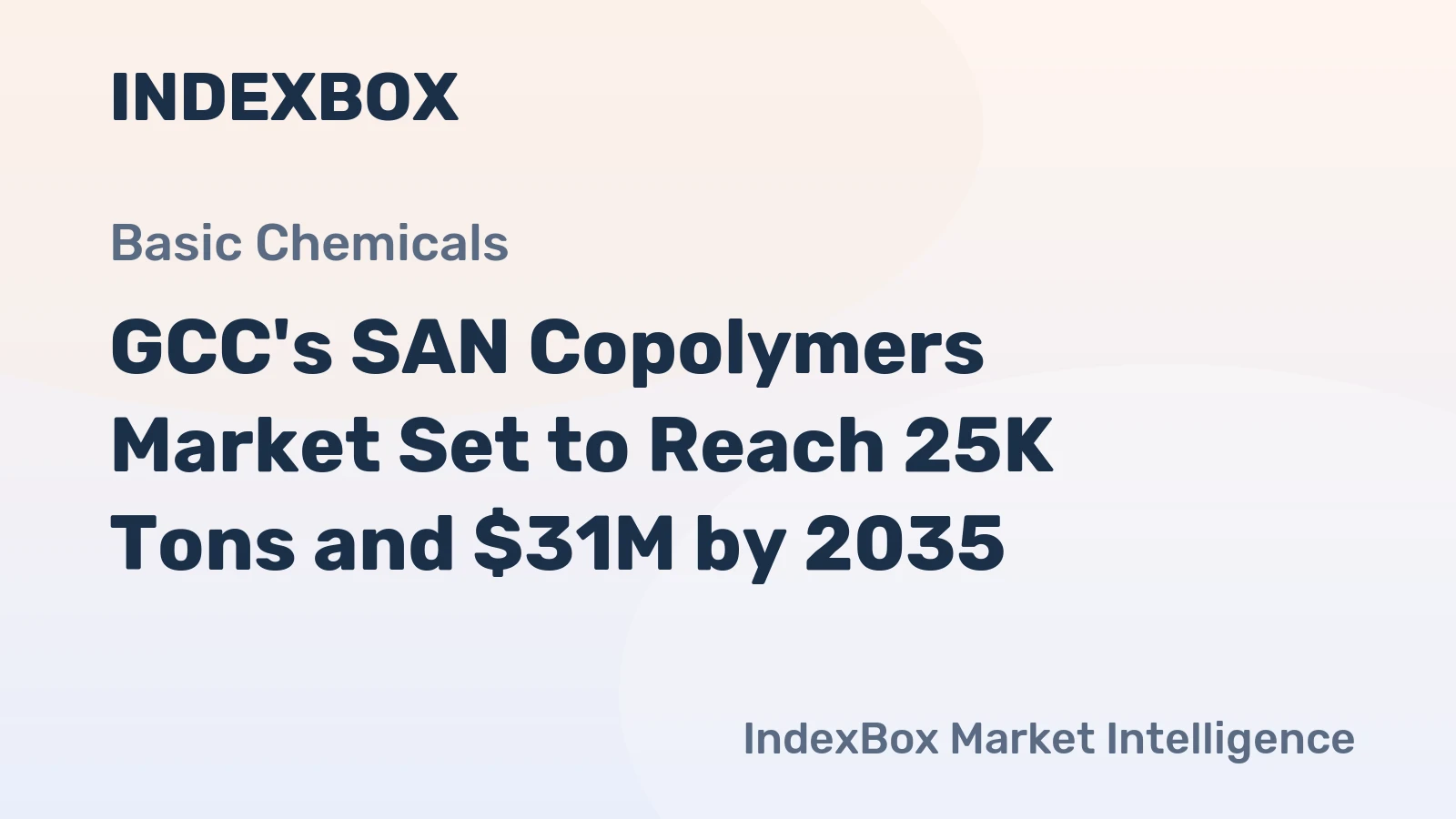 GCC's SAN Copolymers Market Set to Reach 25K Tons and $31M by 2035