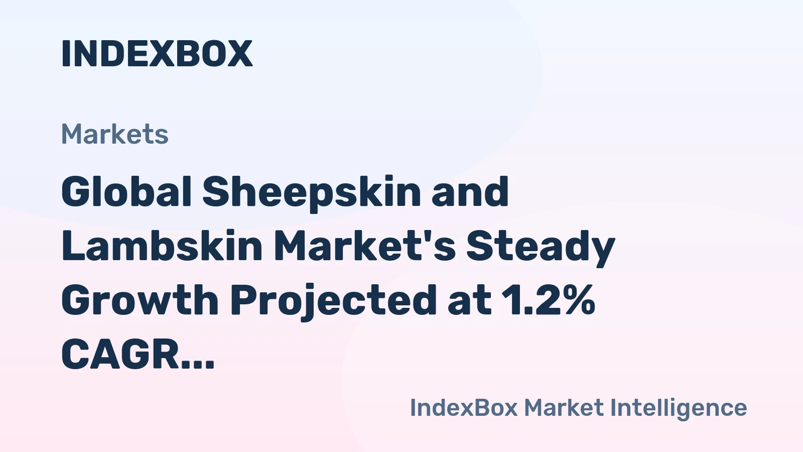 Global Sheepskin and Lambskin Market's Steady Growth Projected at 1.2% CAGR Through 2035