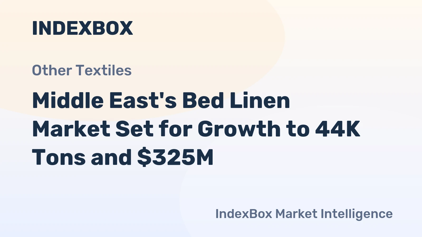 Middle East's Bed Linen Market Set for Growth to 44K Tons and $325M