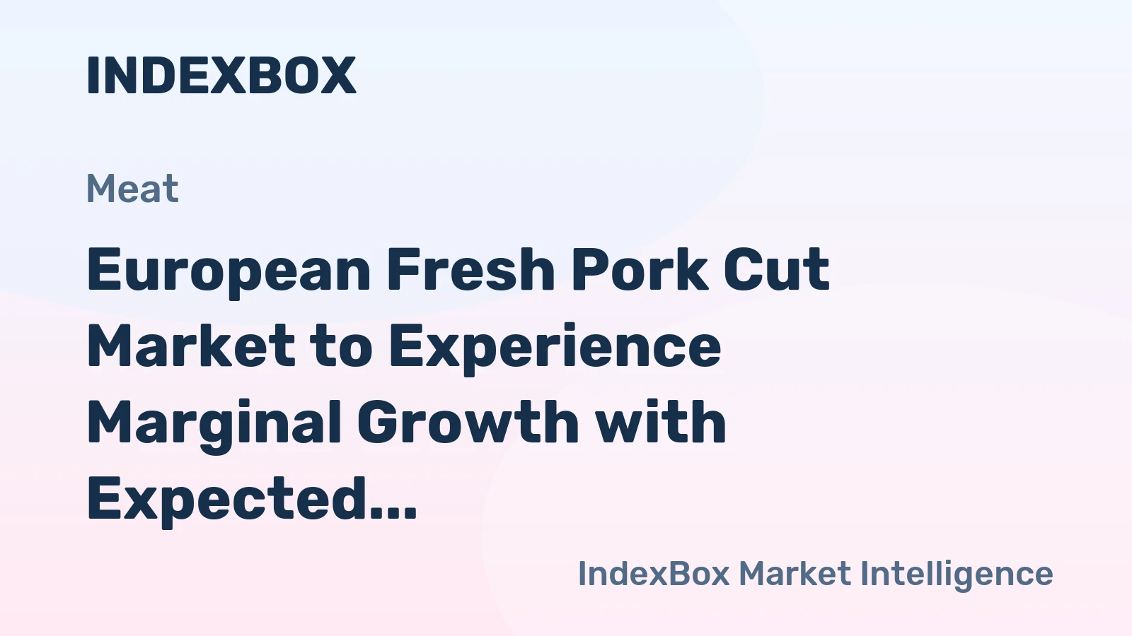 European Fresh Pork Cut Market to Experience Marginal Growth with Expected CAGR of +1.2% by 2035