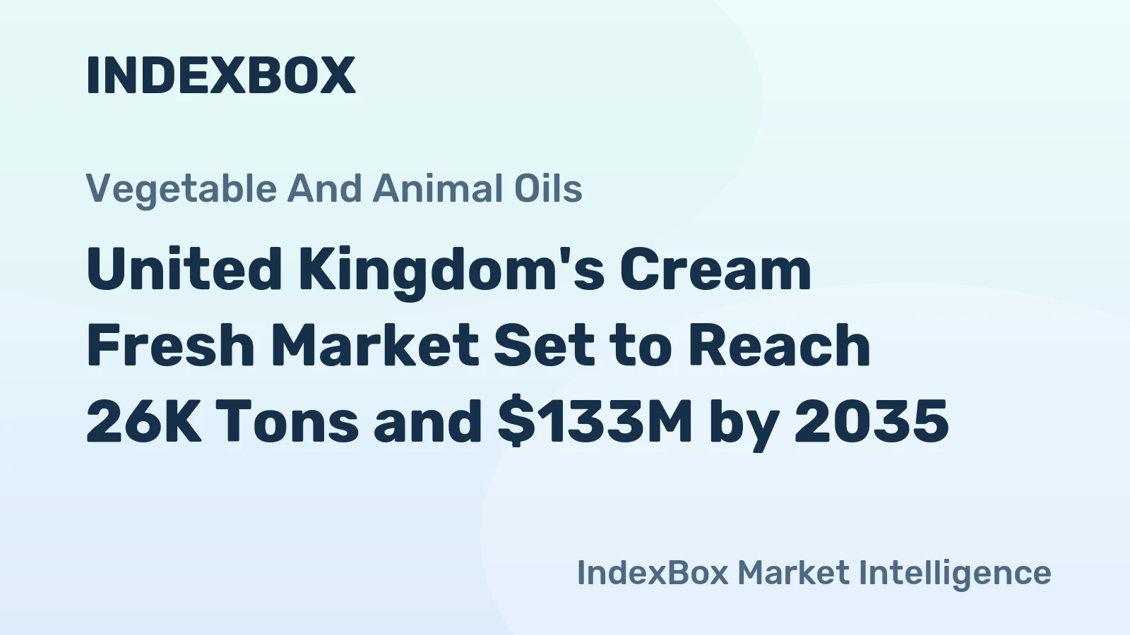 United Kingdom's Cream Fresh Market Set to Reach 26K Tons and $133M by 2035