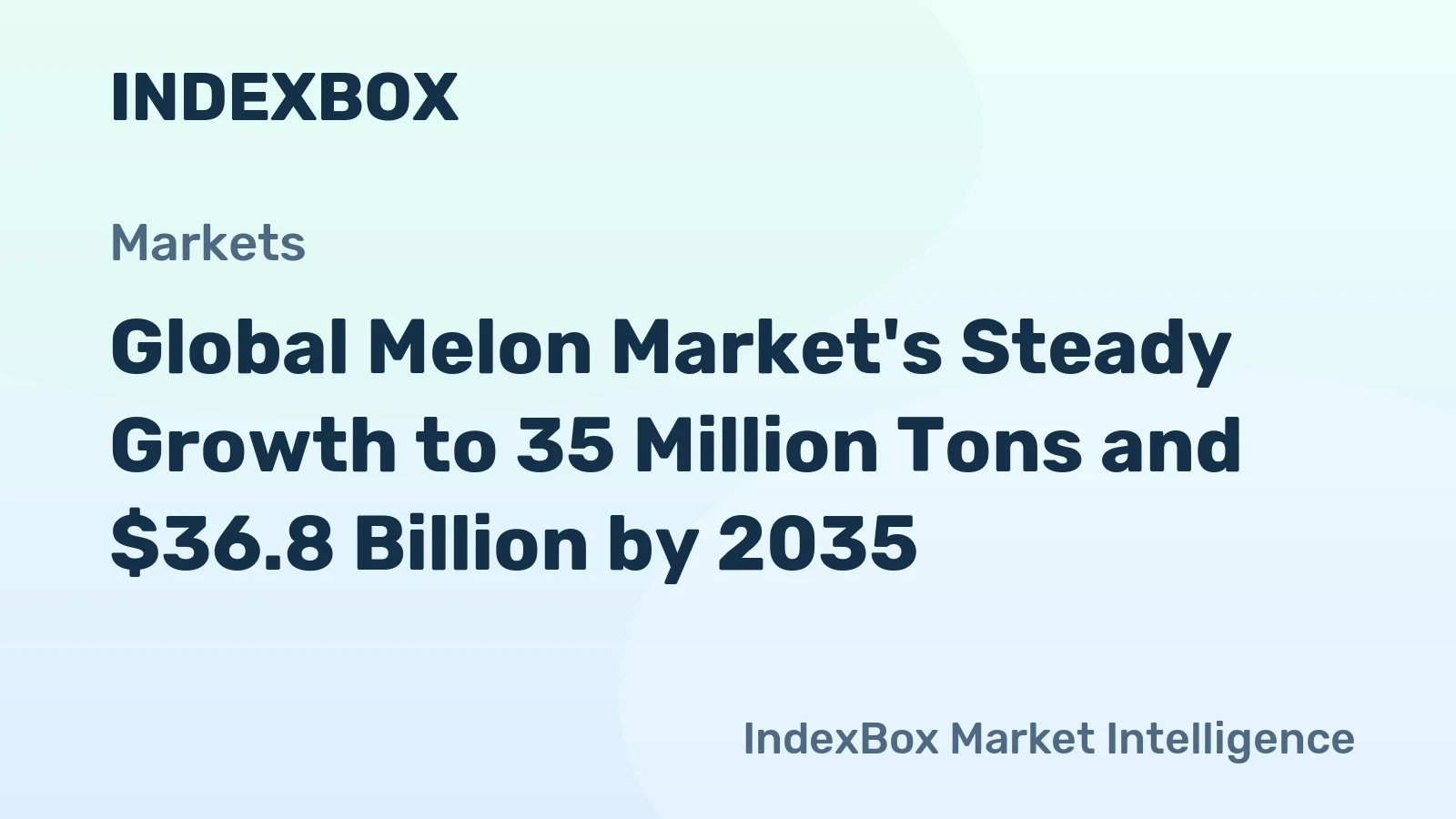Global Melon Market's Steady Growth to 35 Million Tons and $36.8 Billion by 2035