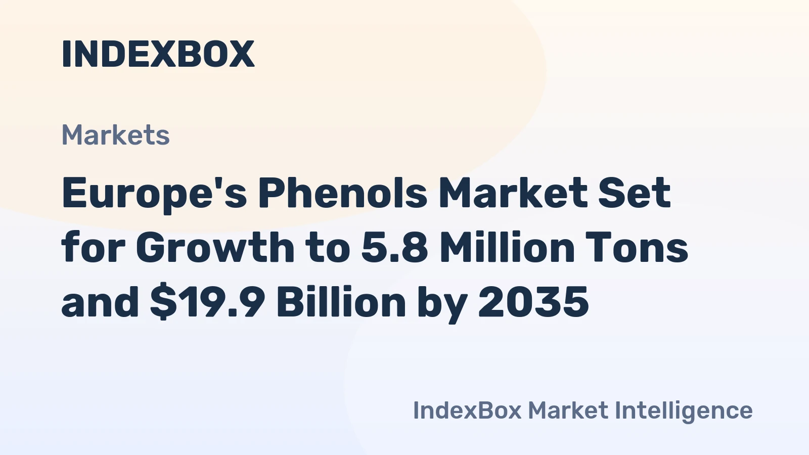 Europe's Phenols Market Set for Growth to 5.8 Million Tons and $19.9 Billion by 2035