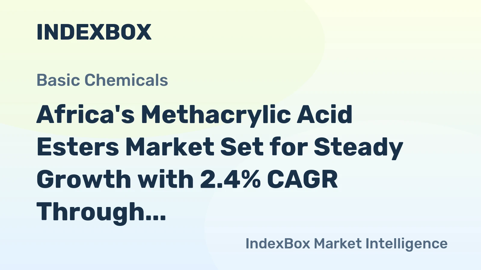 Africa's Methacrylic Acid Esters Market Set for Steady Growth with 2.4% CAGR Through 2035