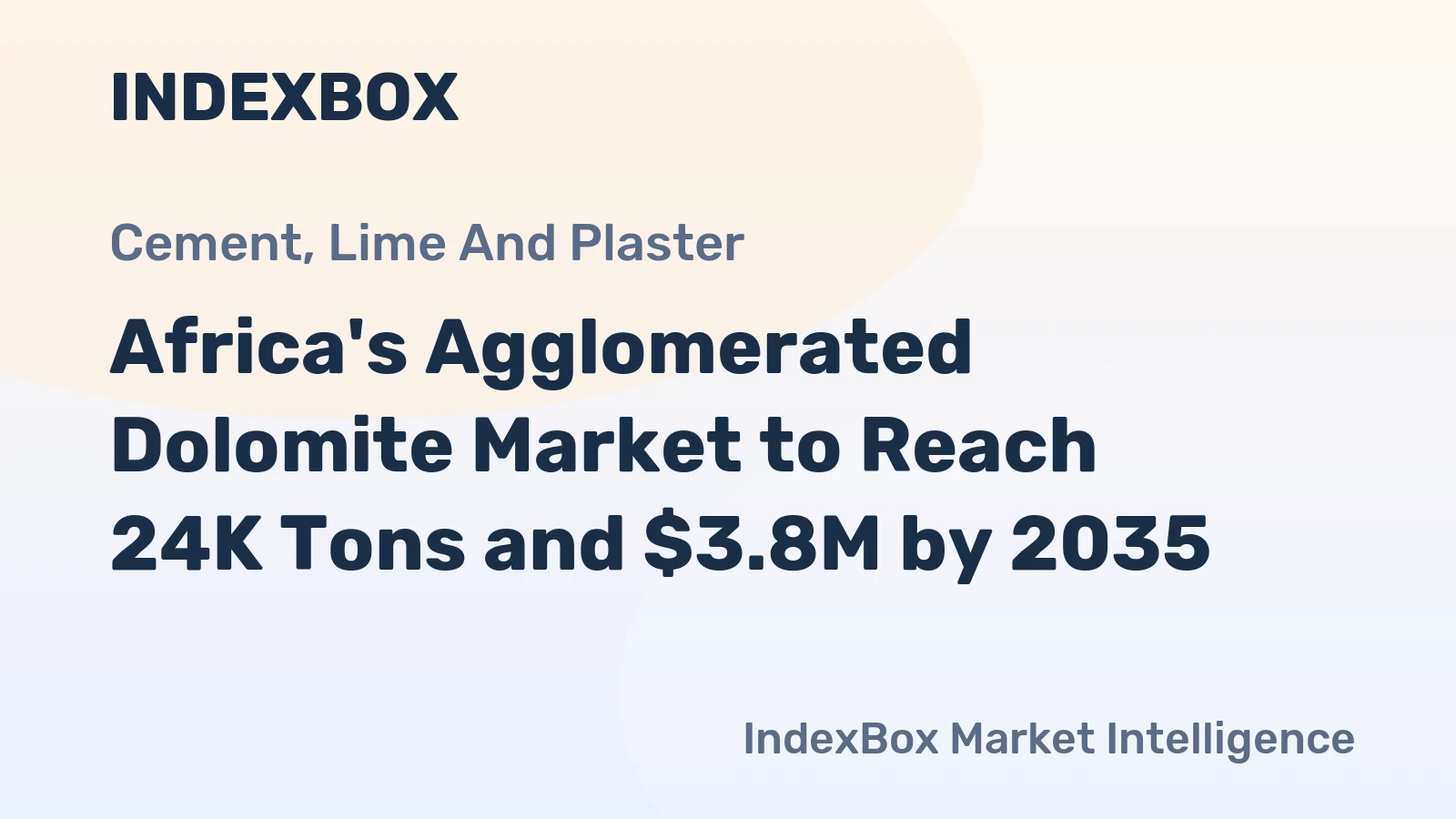 Africa's Agglomerated Dolomite Market to Reach 24K Tons and $3.8M by 2035