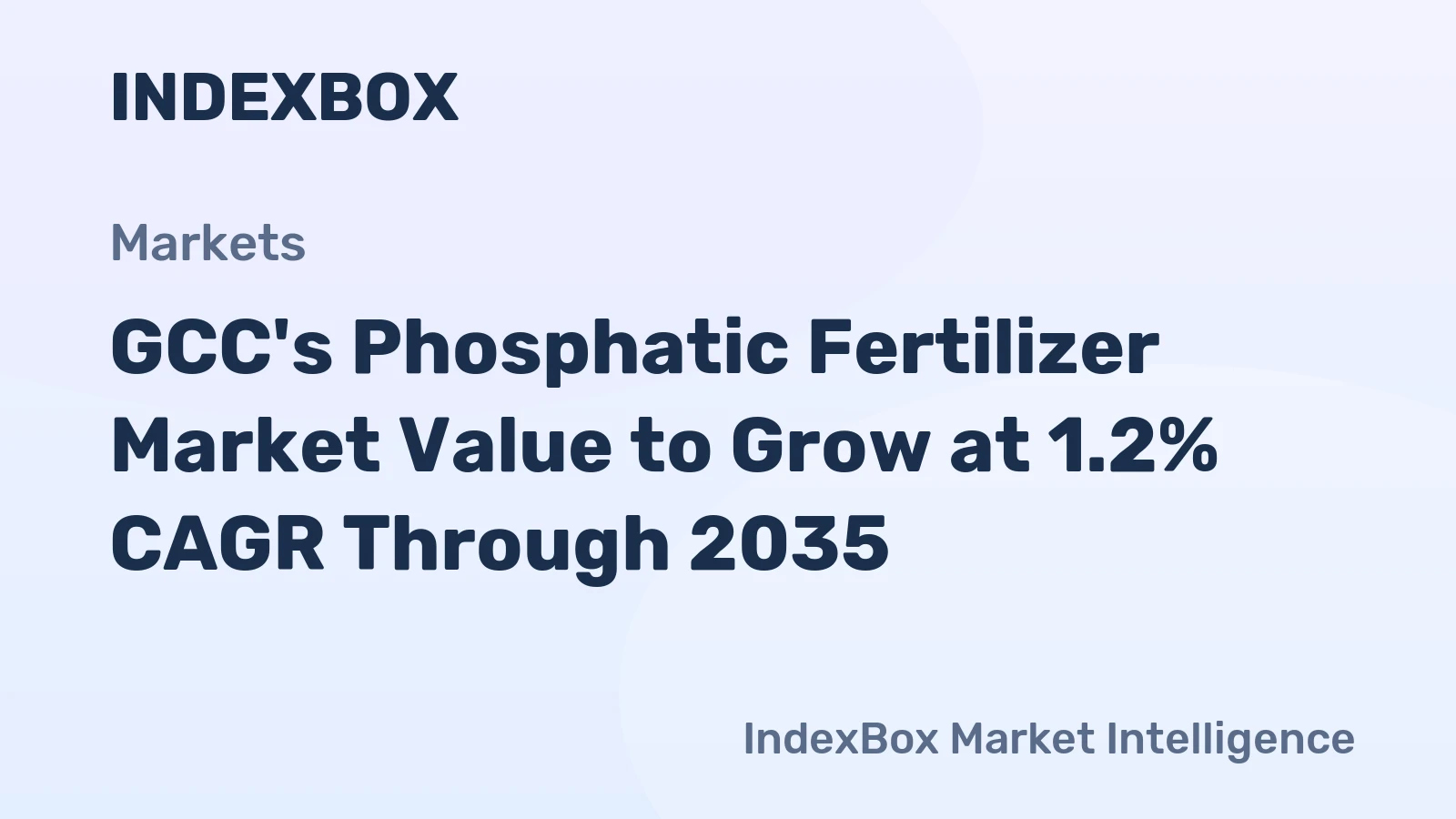 GCC's Phosphatic Fertilizer Market Value to Grow at 1.2% CAGR Through 2035