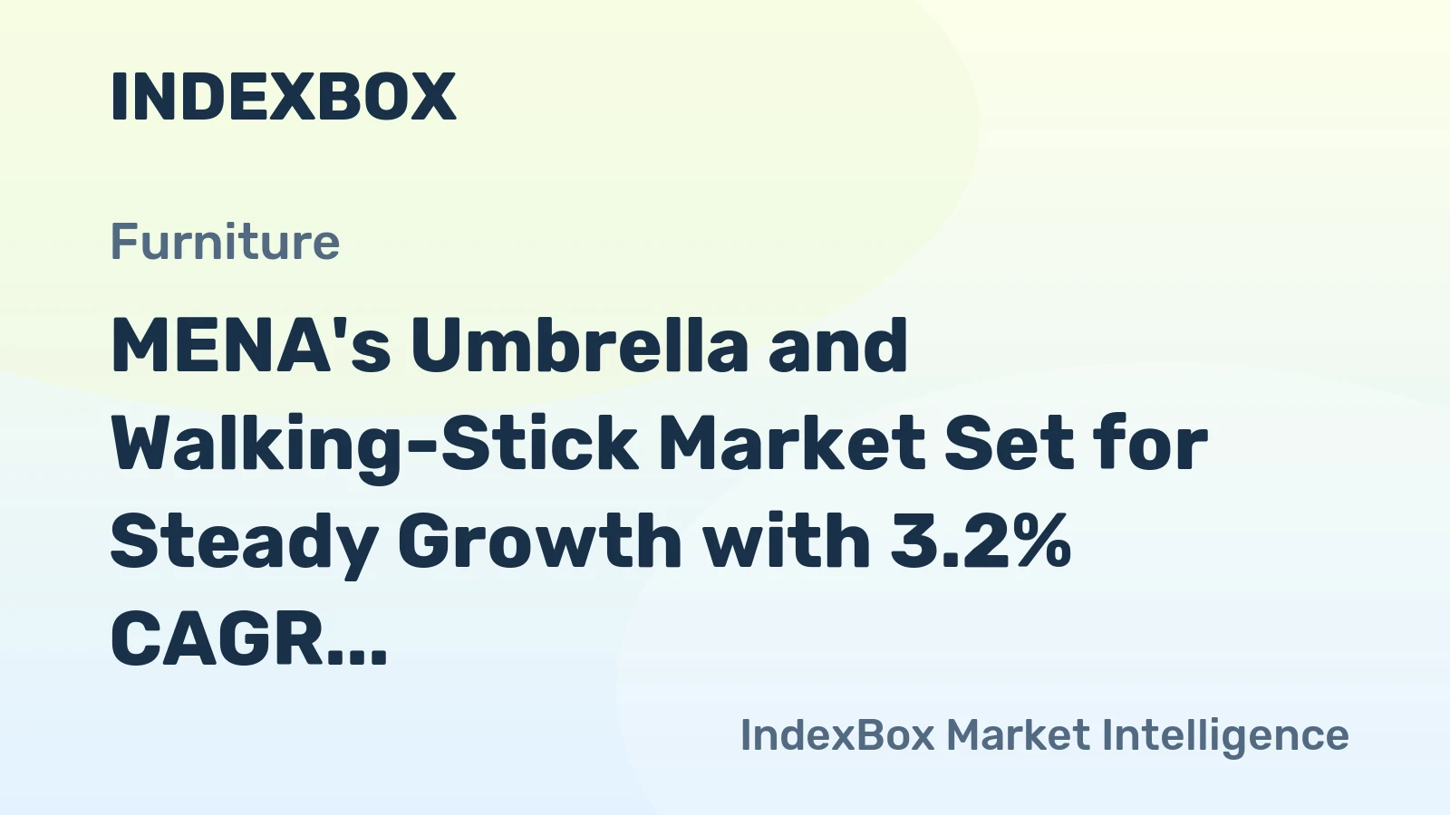 MENA's Umbrella and Walking-Stick Market Set for Steady Growth with 3.2% CAGR in Value Through 2035