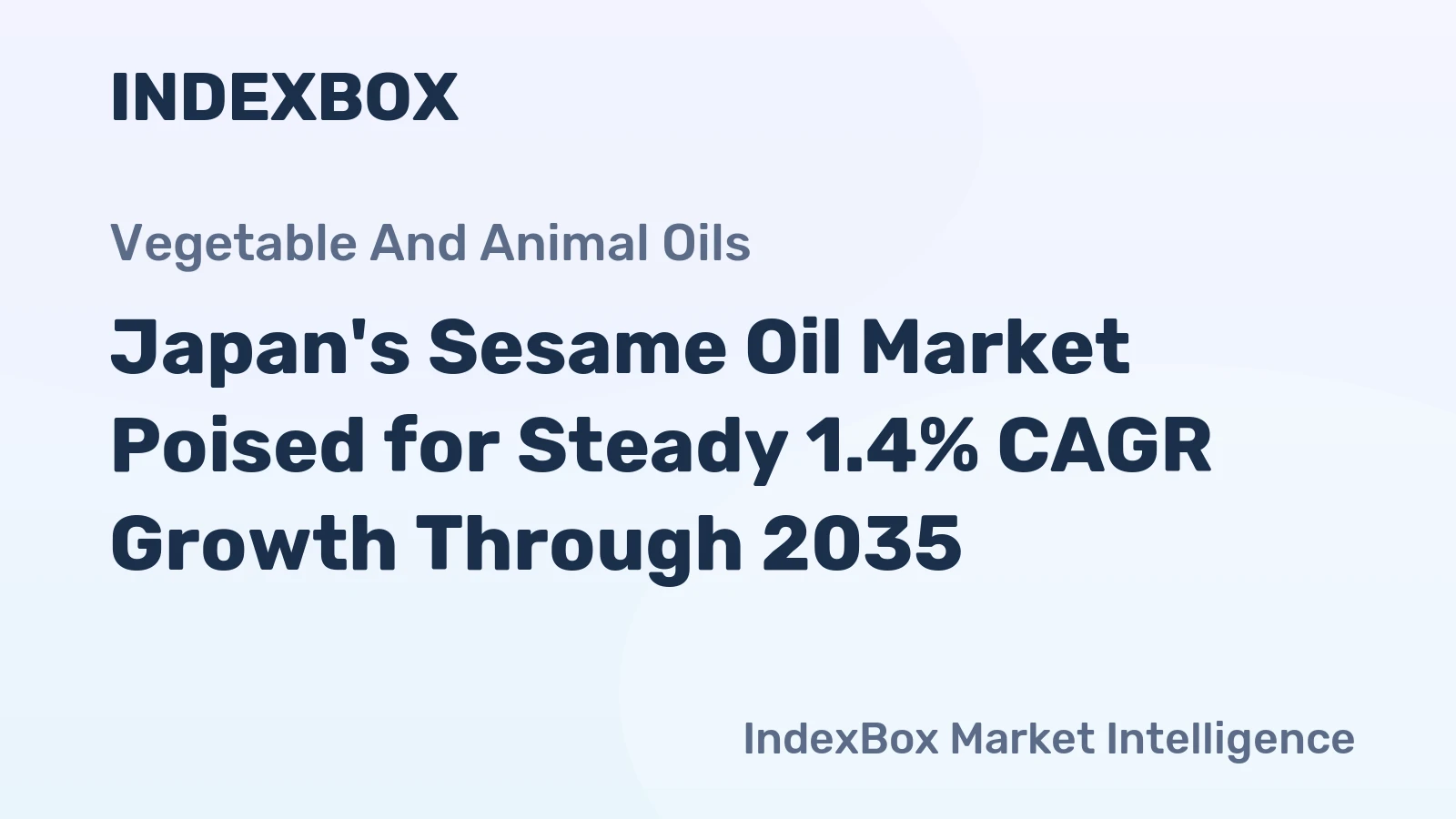 Japan's Sesame Oil Market Poised for Steady 1.4% CAGR Growth Through 2035