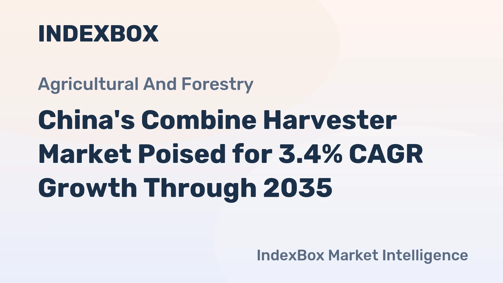 China's Combine Harvester Market Poised for 3.4% CAGR Growth Through 2035
