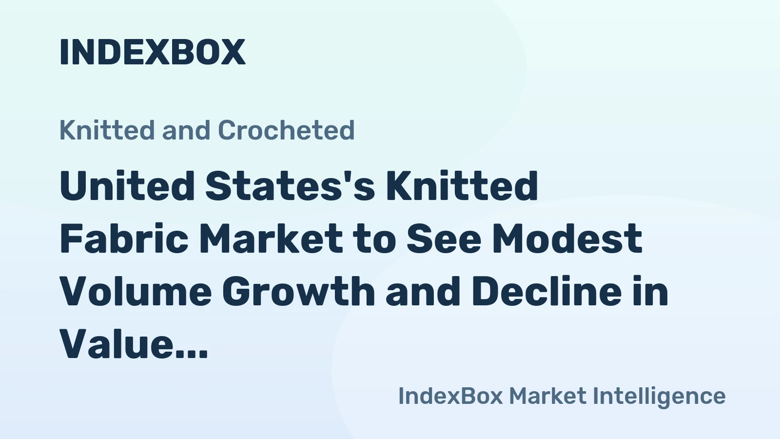 United States's Knitted Fabric Market to See Modest Volume Growth and Decline in Value Over Next Decade