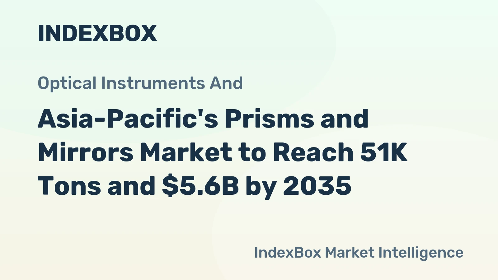 Asia-Pacific's Prisms and Mirrors Market to Reach 51K Tons and $5.6B by 2035