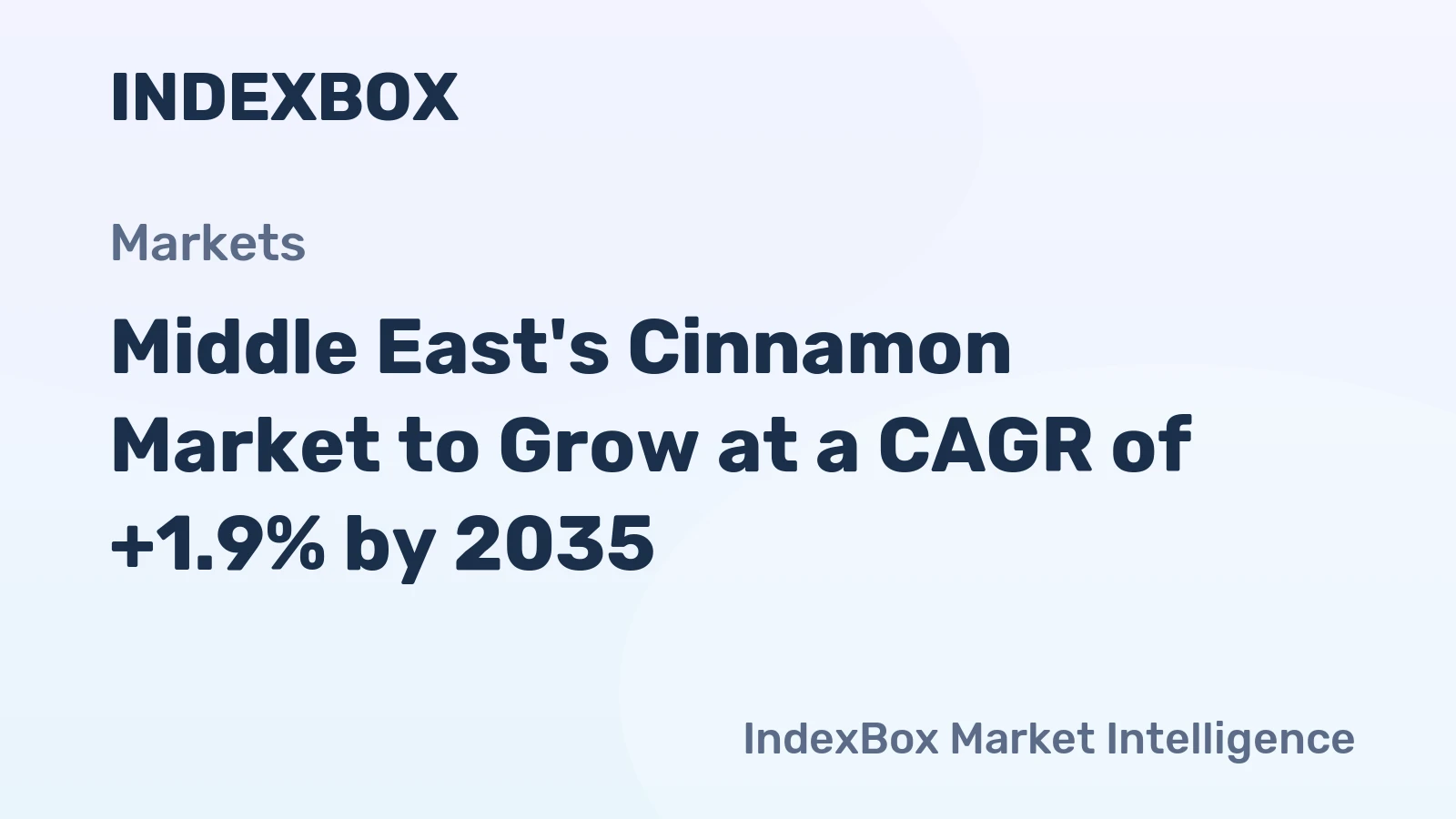 Middle East's Cinnamon Market to Grow at a CAGR of +1.9% by 2035