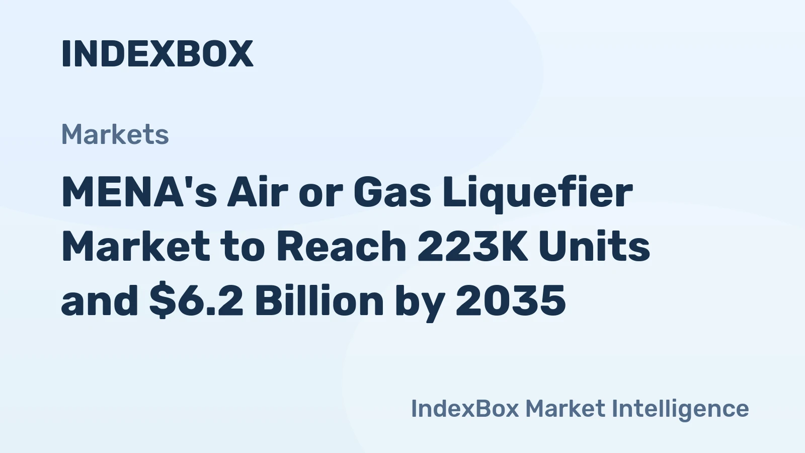 MENA's Air or Gas Liquefier Market to Reach 223K Units and $6.2 Billion by 2035