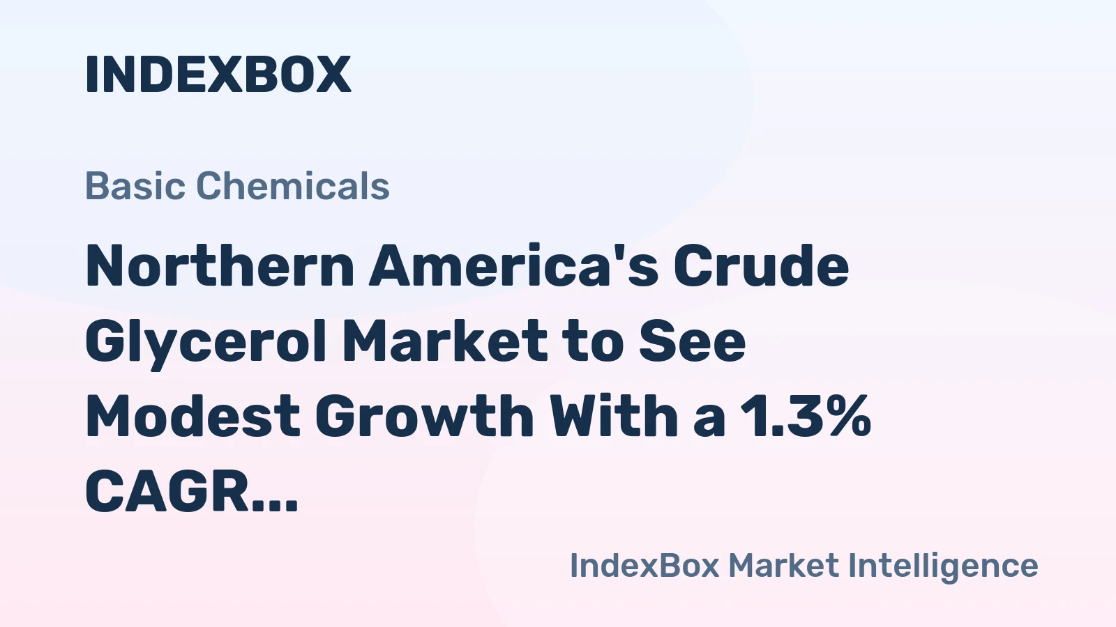 Northern America's Crude Glycerol Market to See Modest Growth With a 1.3% CAGR in Value Through 2035
