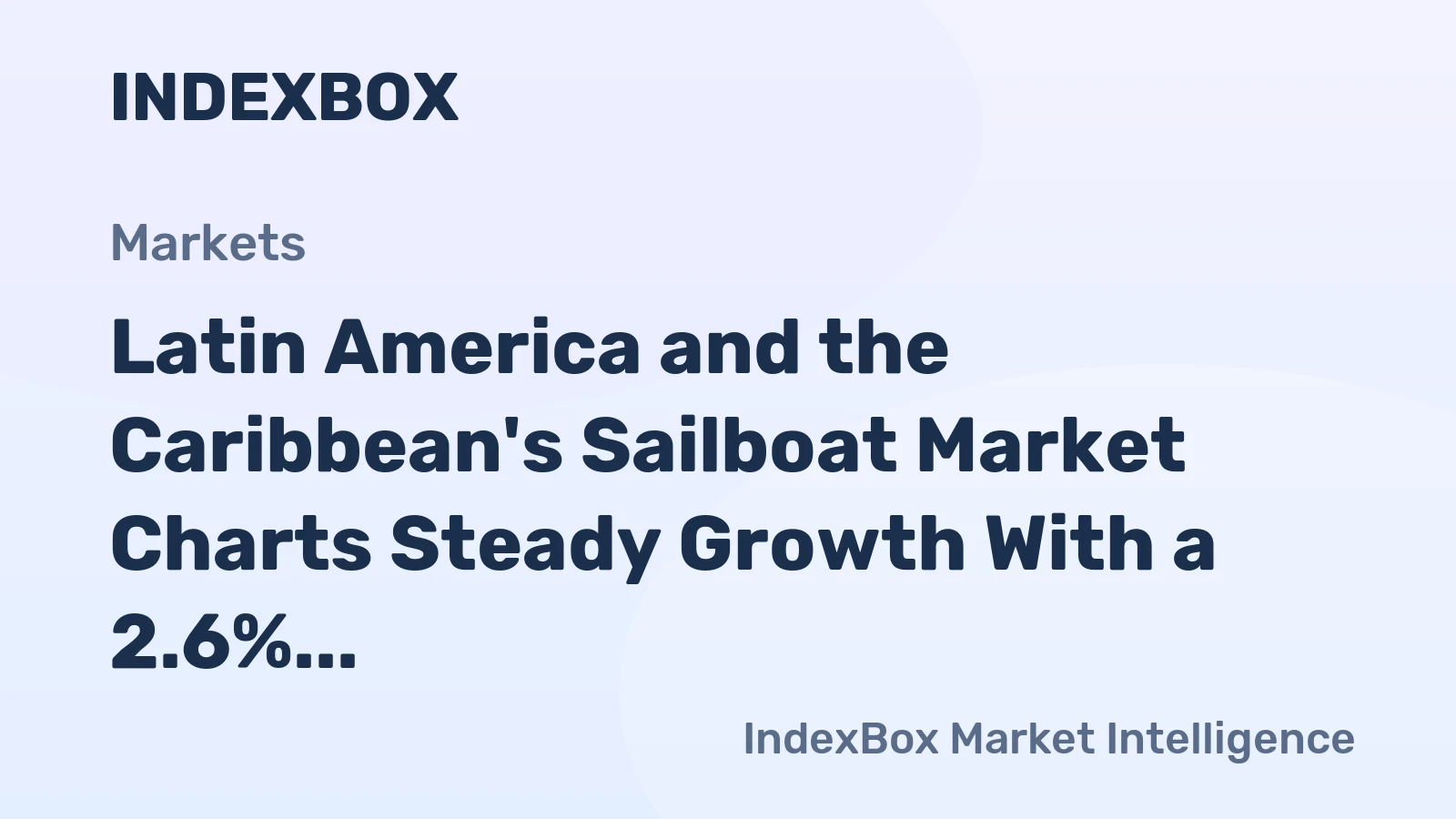 Latin America and the Caribbean's Sailboat Market Charts Steady Growth With a 2.6% CAGR in Value