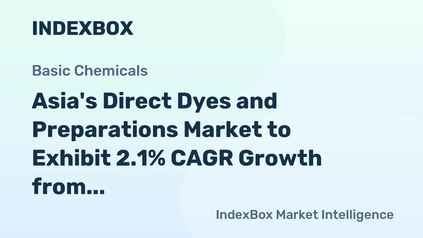 Asia's Direct Dyes and Preparations Market to Exhibit 2.1% CAGR Growth from 2024-2035, Reaching $1.4B in Value