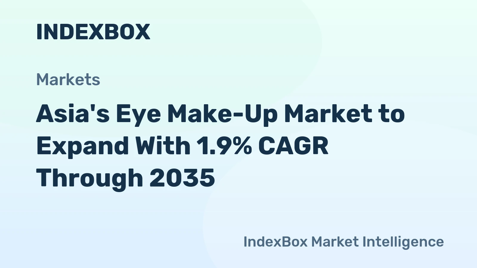 Asia's Eye Make-Up Market to Expand With 1.9% CAGR Through 2035